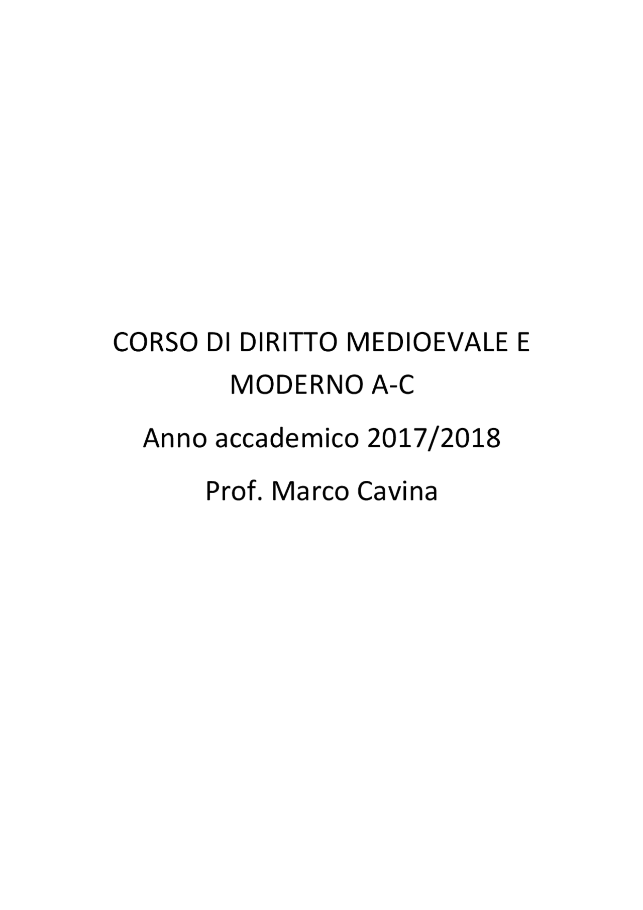 Storia Del Diritto Medioevale E Moderno Pt1 Docsity
