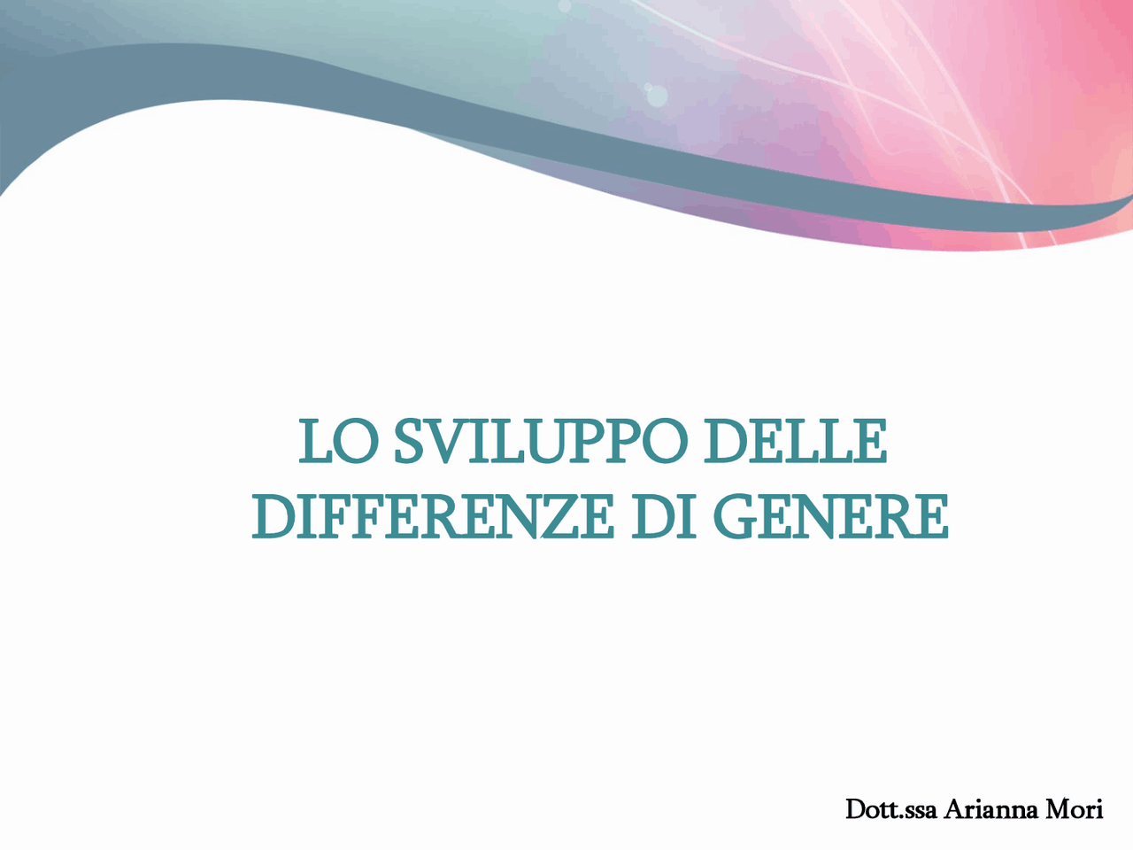 Sviluppo Delle Differenze Di Genere Docsity