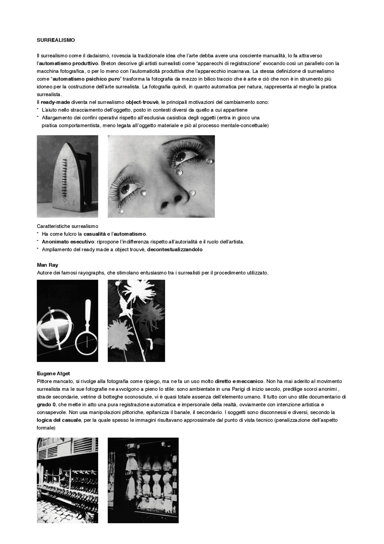 Surrealismo Riassunto E Immagini Docsity