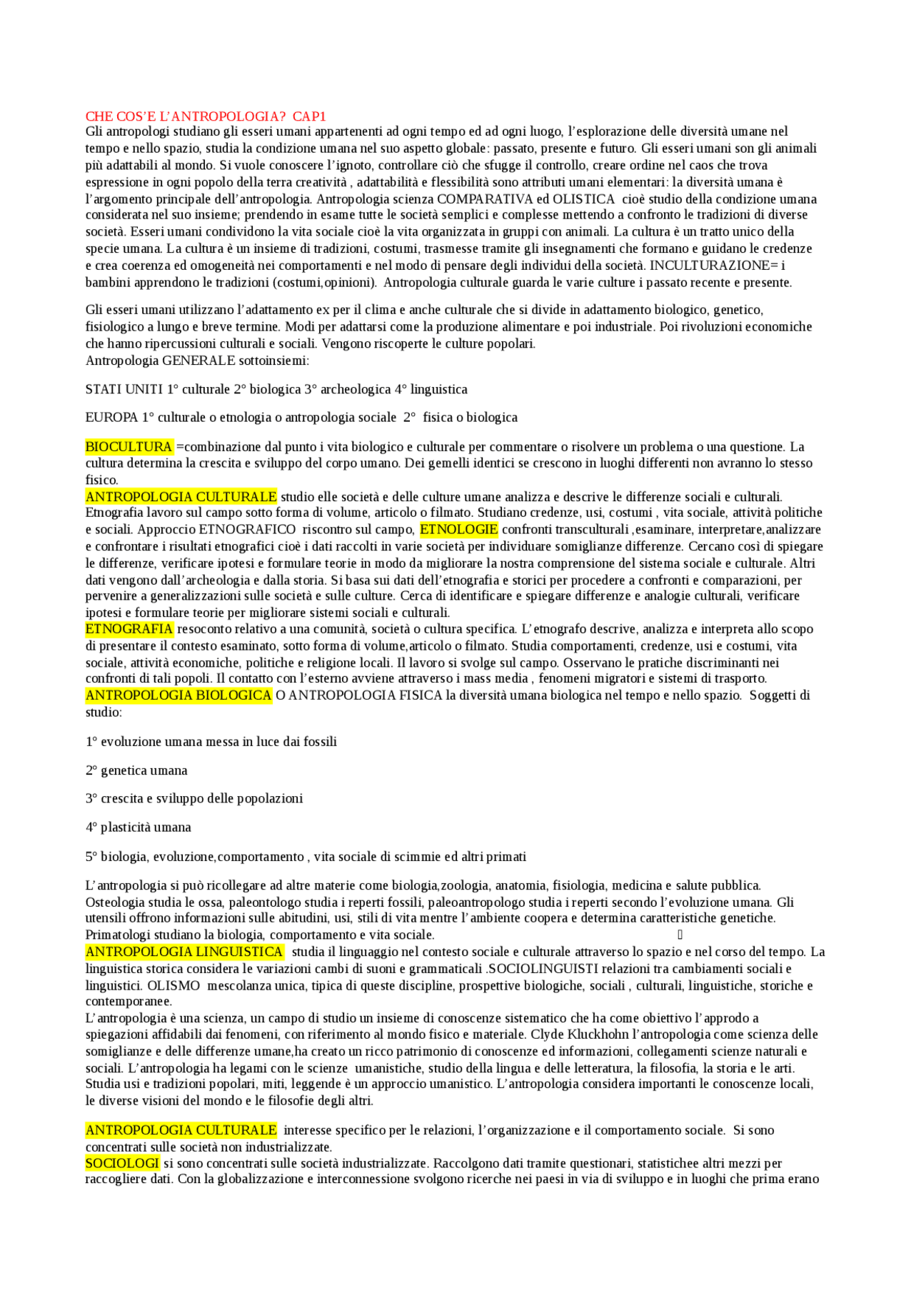 Conrad Philip Kottak, Antropologia culturale, McGraw-Hill, 2011. - Docsity