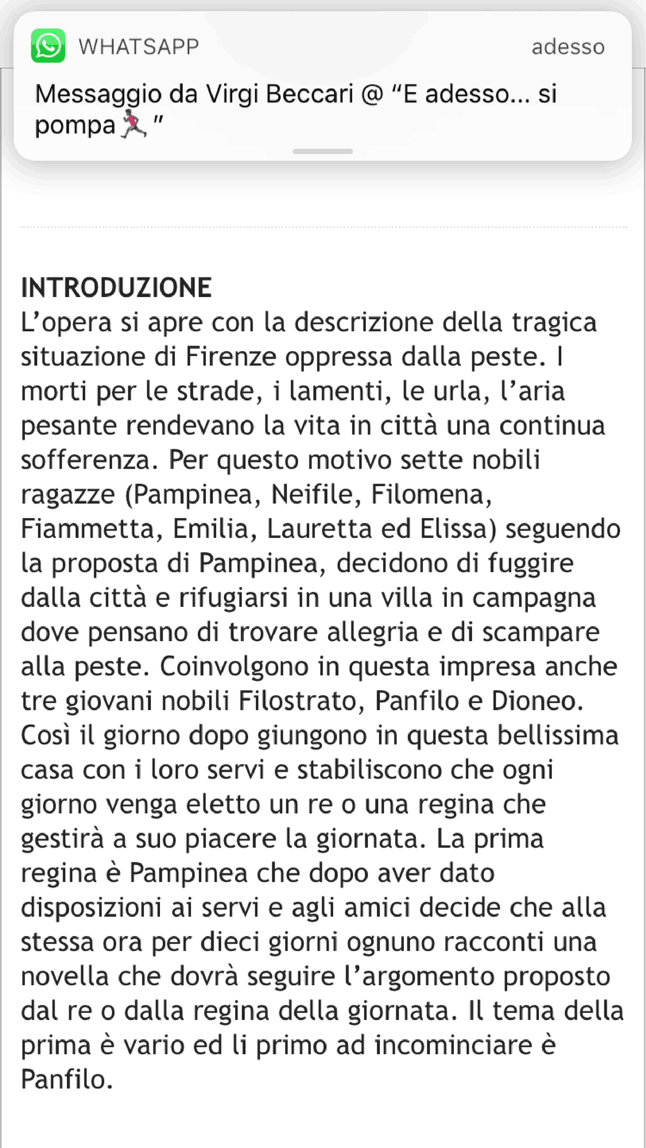 Decameron Introduzione Docsity