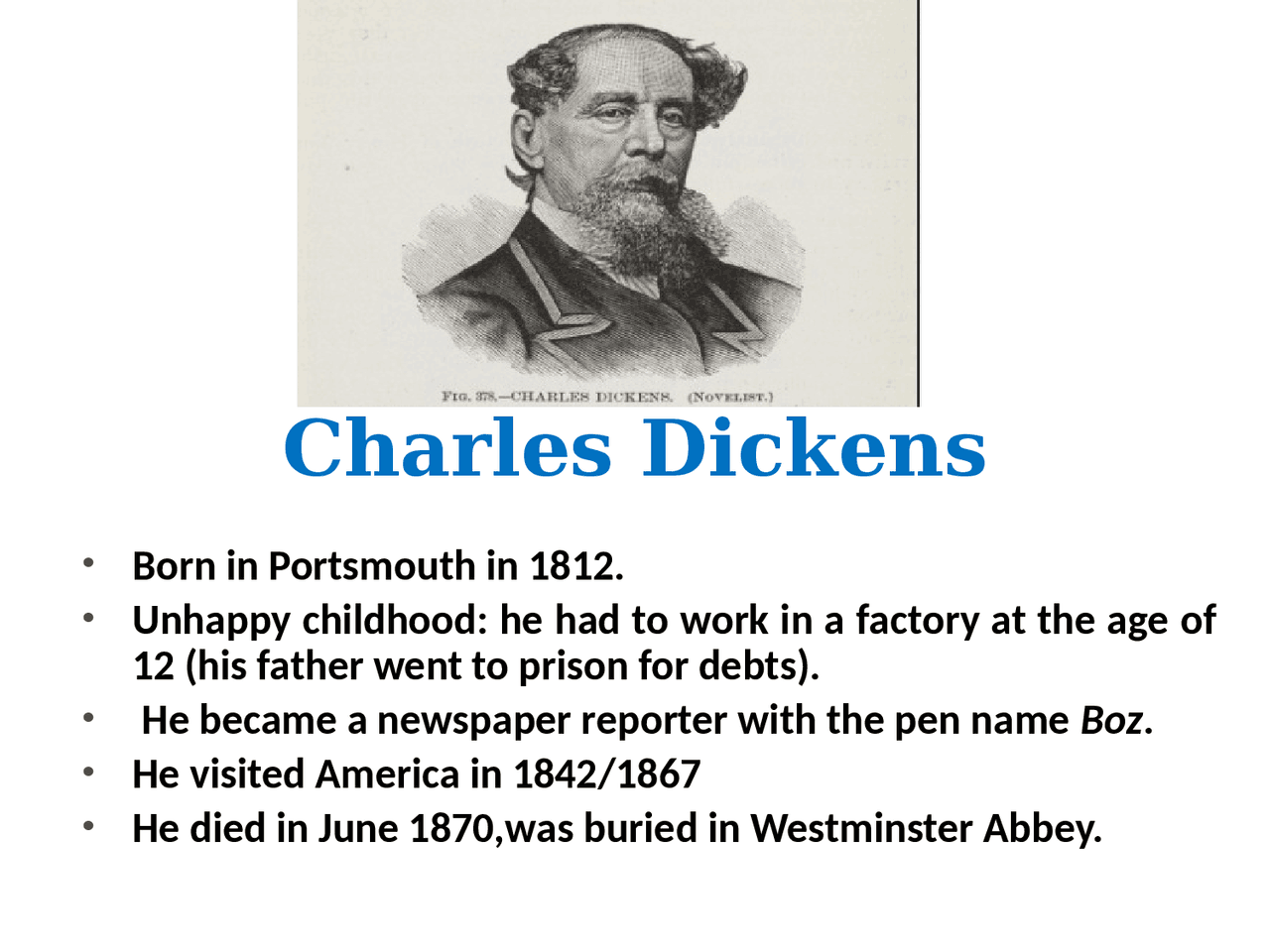 Charles Dickens Life and Novels - Docsity