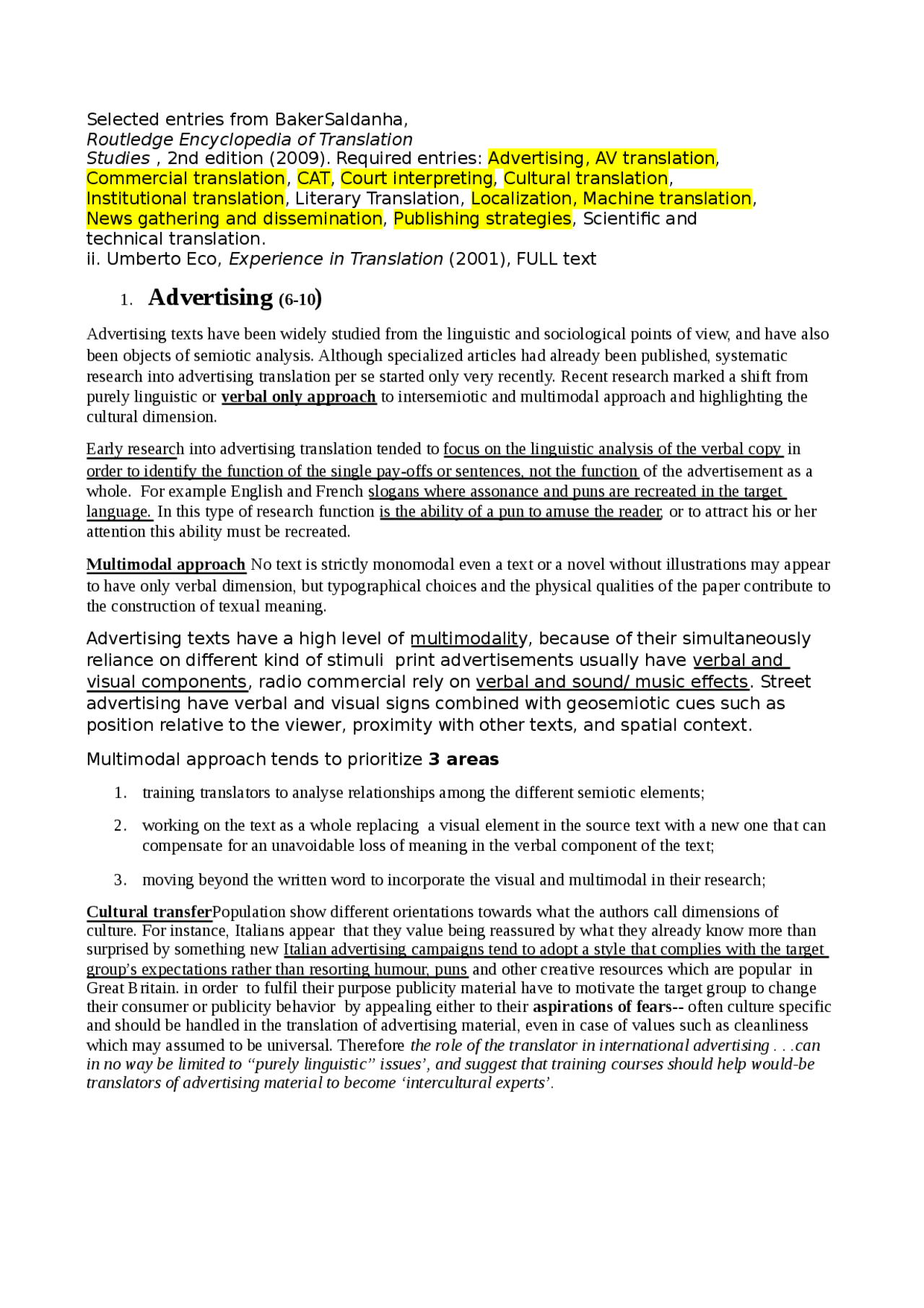 Riassunto Dispense Carosso Docsity