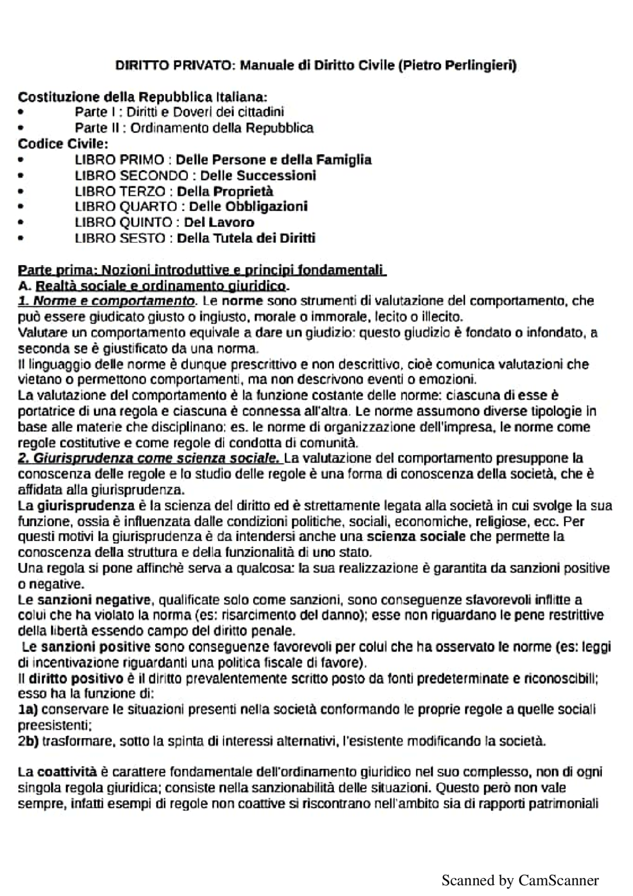 Diritto Civile Pietro Perlingieri Docsity