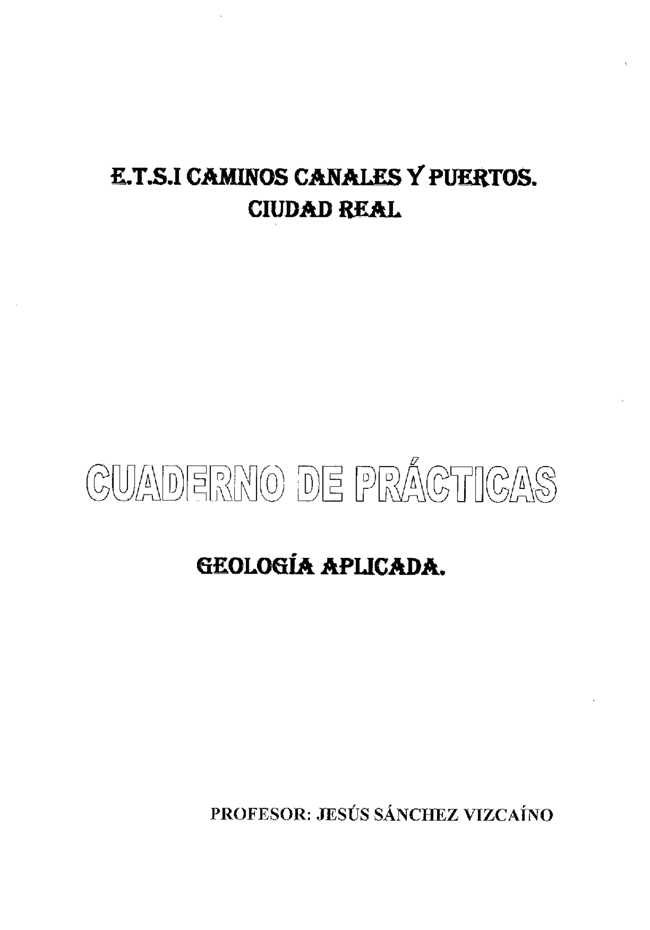 Ejercicios De GeologÍa Aplicada Docsity