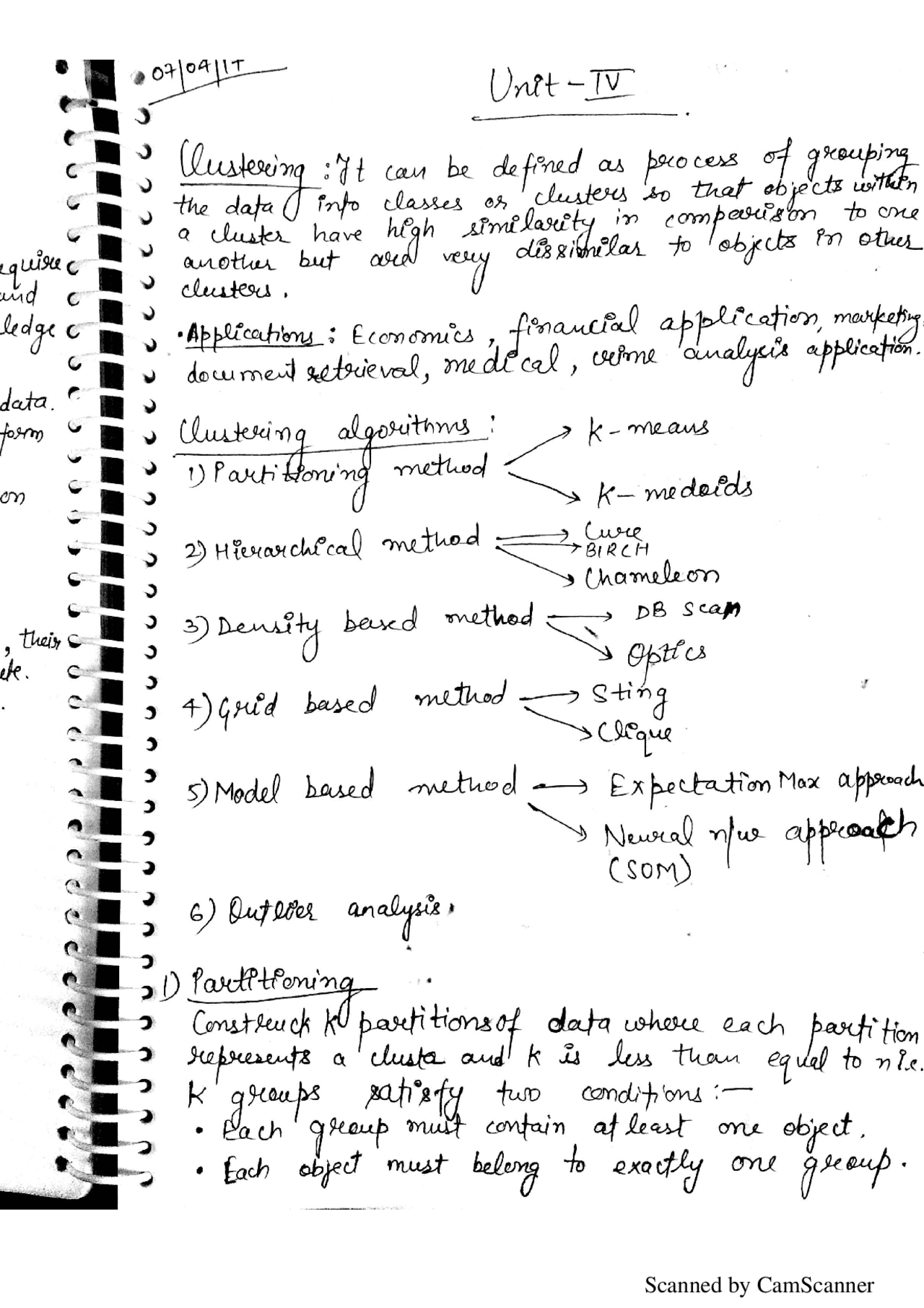 Clustering In Data Mining Docsity