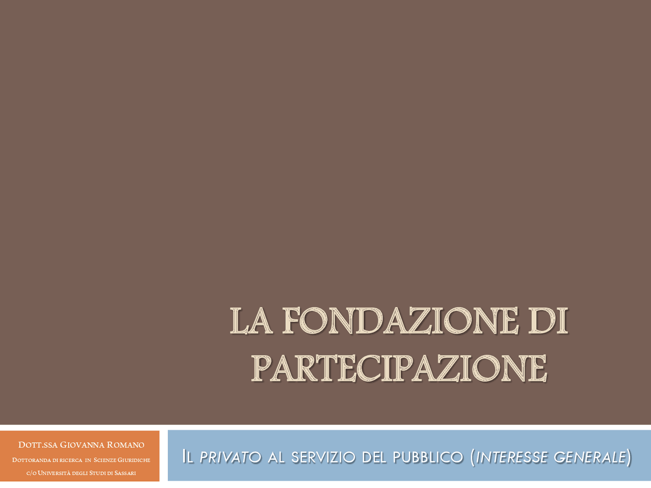 La Fondazione Di Partecipazione Docsity