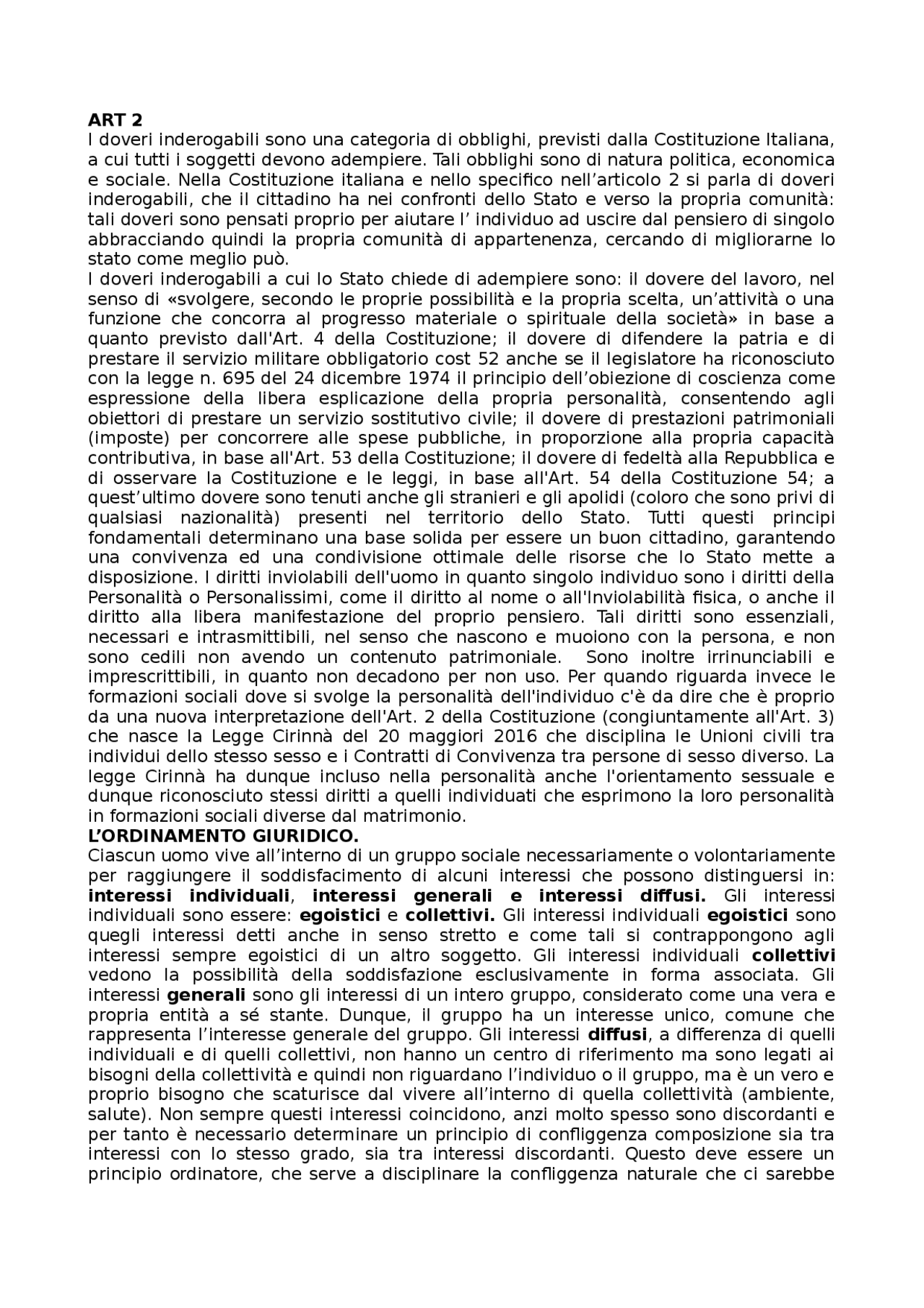 Riassunto Di Diritto Pubblico Docsity