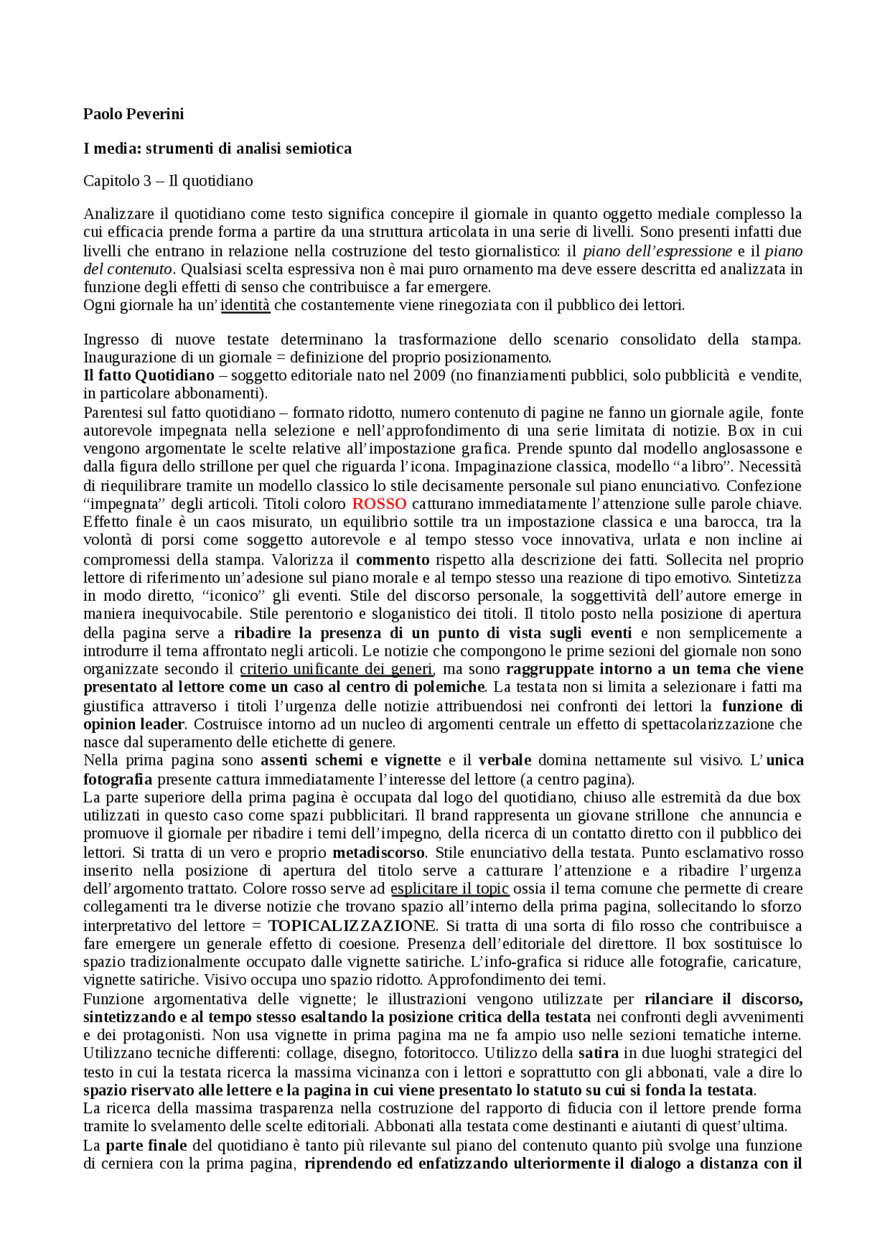 I Media Strumenti Di Analisi Semiotica Docsity