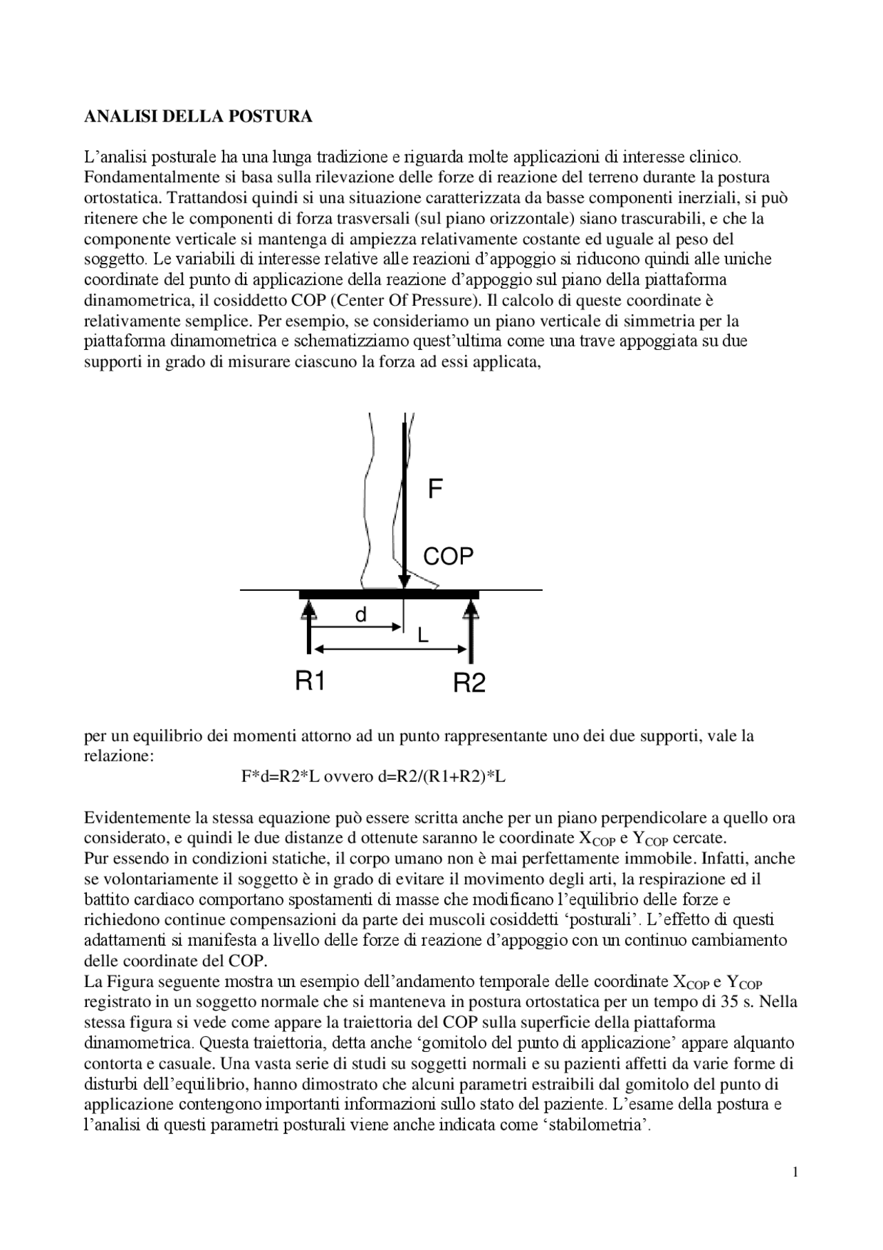 Modello del pendolo inverso | Dispense di Bioingegneria | Docsity