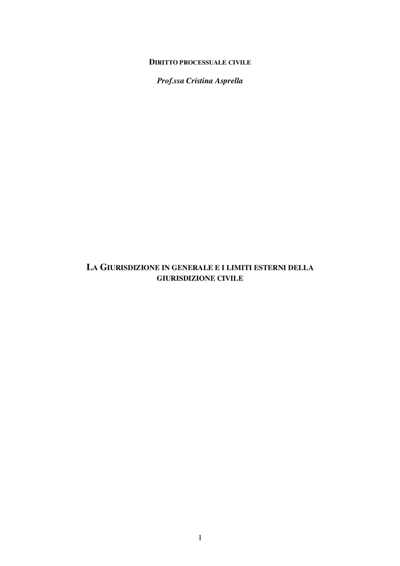 Diritto Processuale Civile3 Docsity