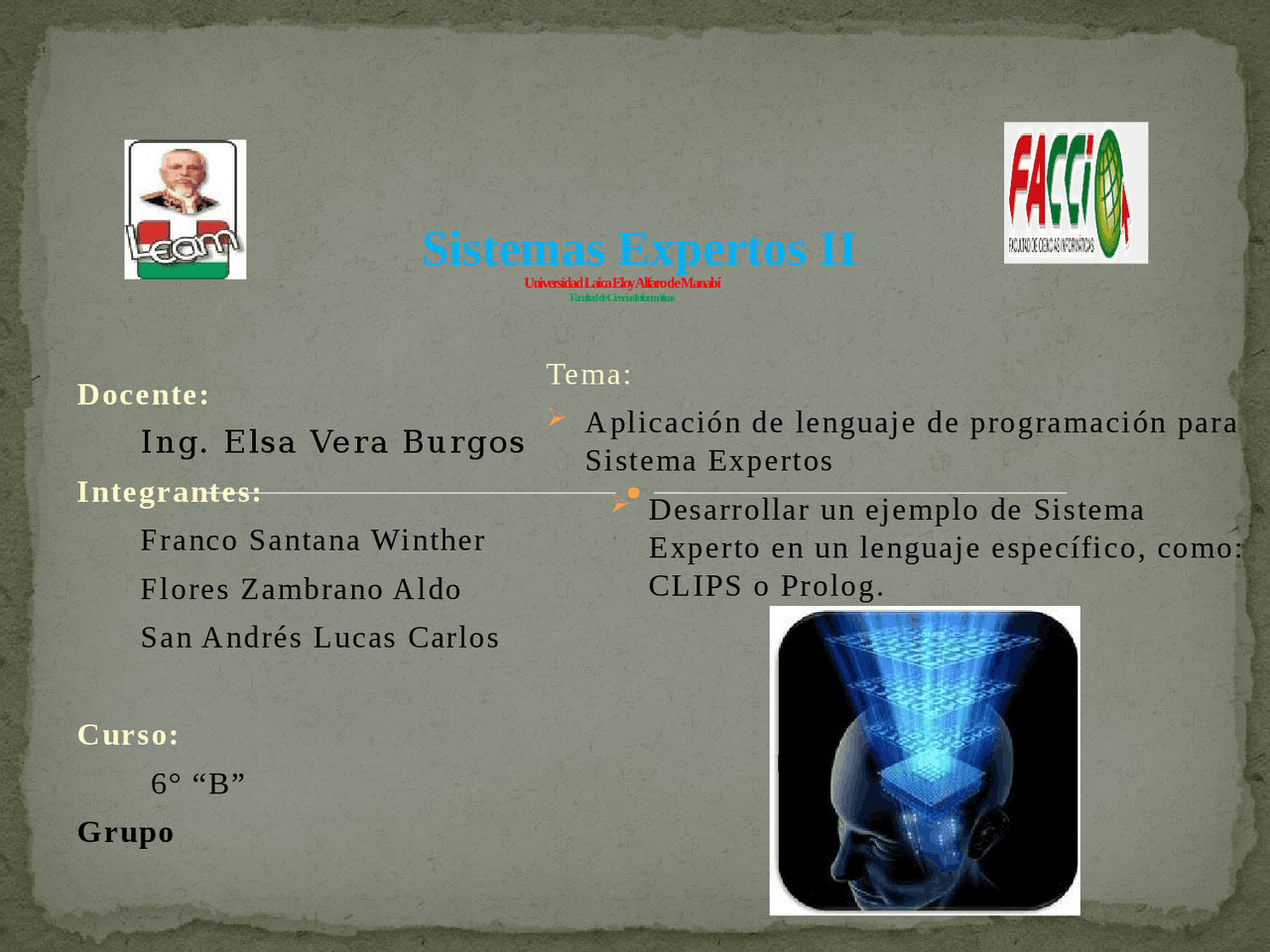 Expertos Sofware Hecho En Prolog Docsity