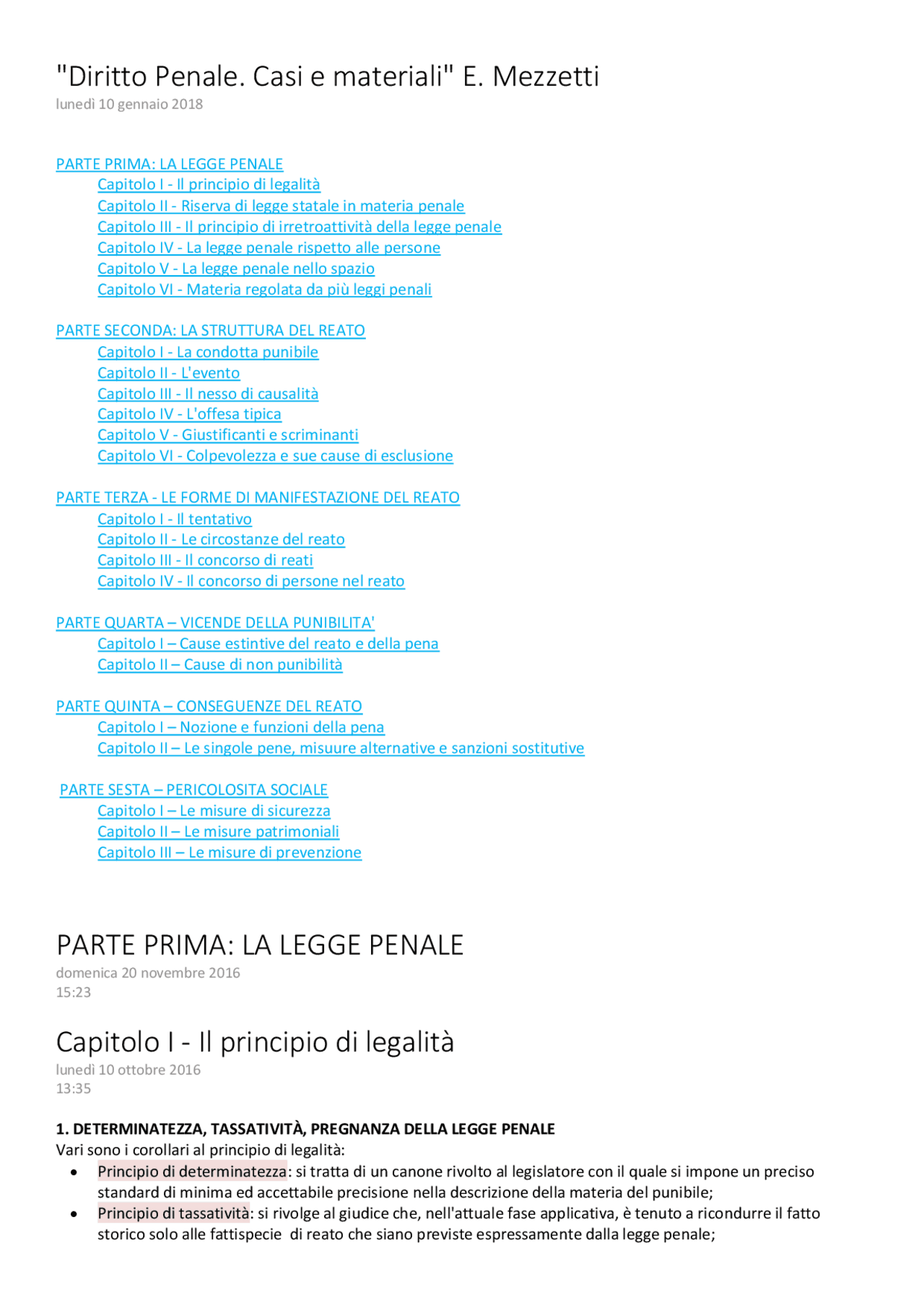 Riassunto aggiornato (seconda edizione, 2017) del libro "Diritto penale. Casi e materiali" di ...