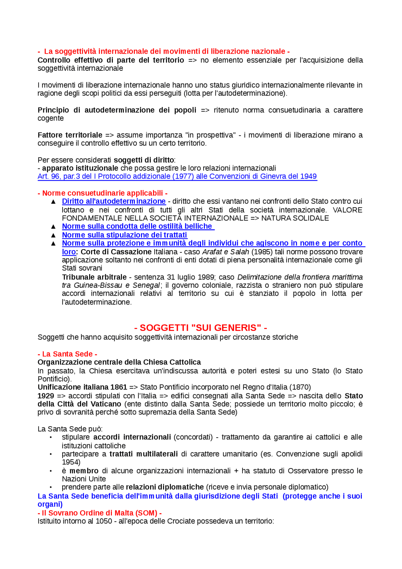 Diritto Internazionale Cassese Docsity