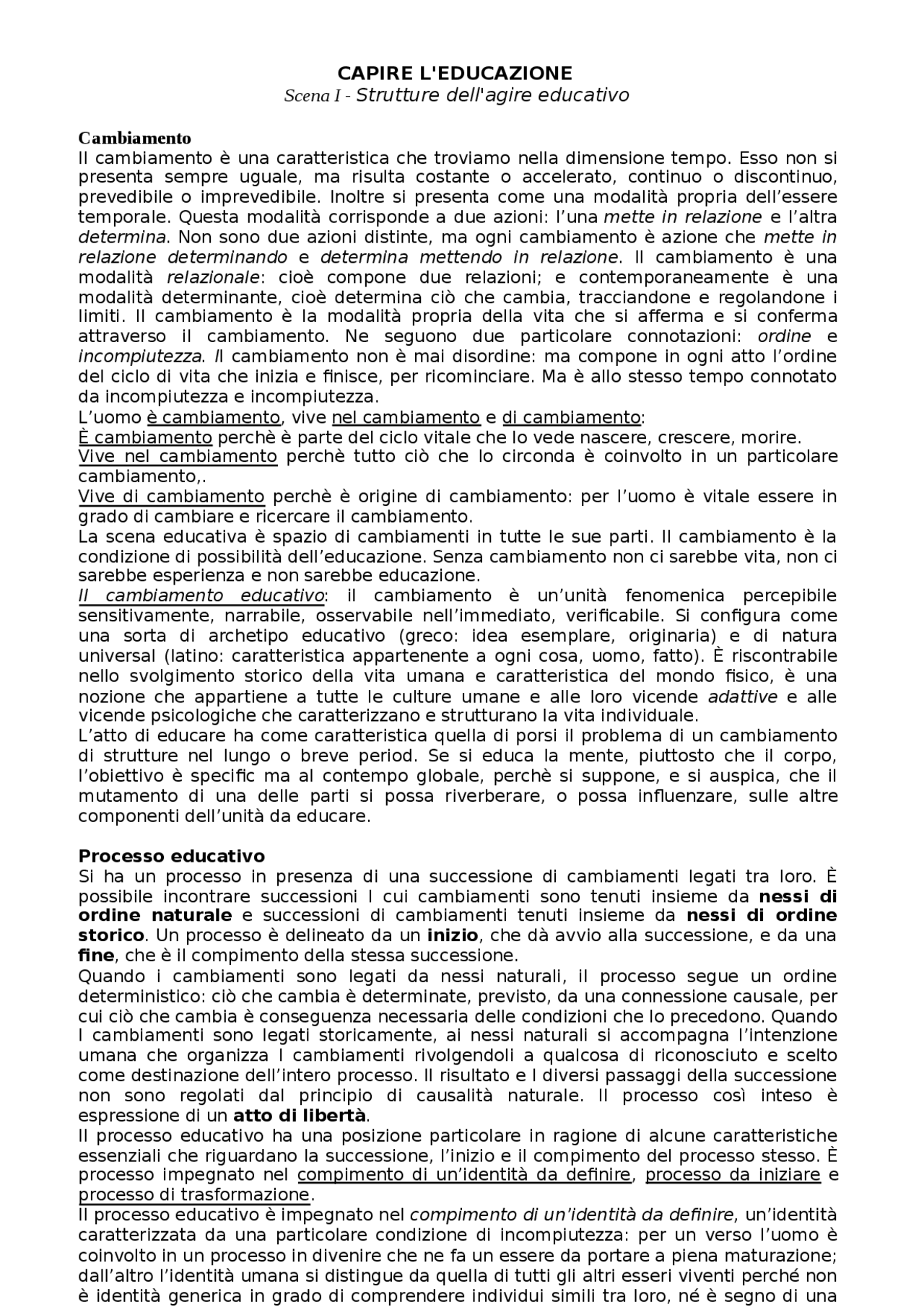 Capire Leducazione Di Nosari Docsity