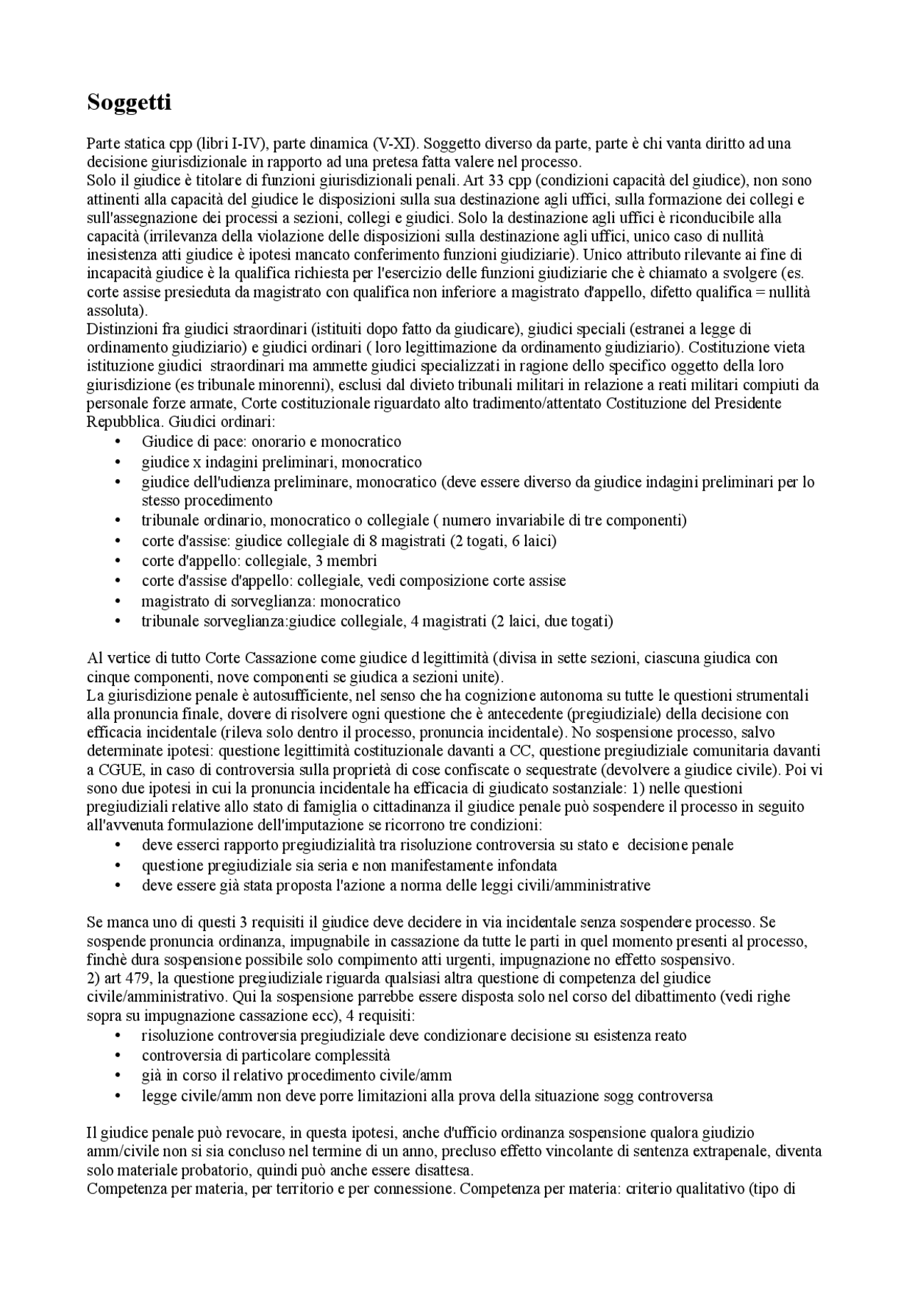 Riassunto Compendio Di Procedura Penale Docsity