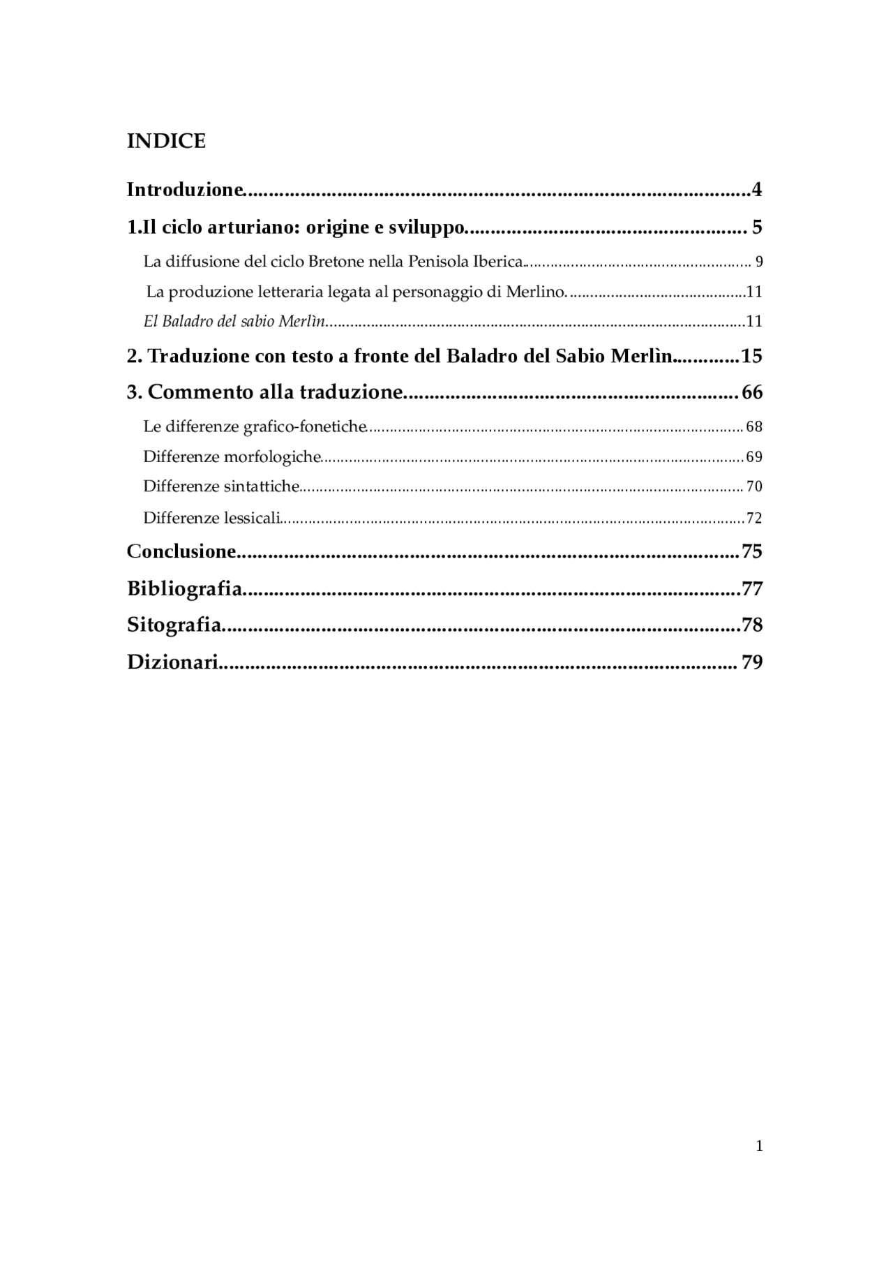Tesi Di Traduzione Letteratura Spagnola Docsity
