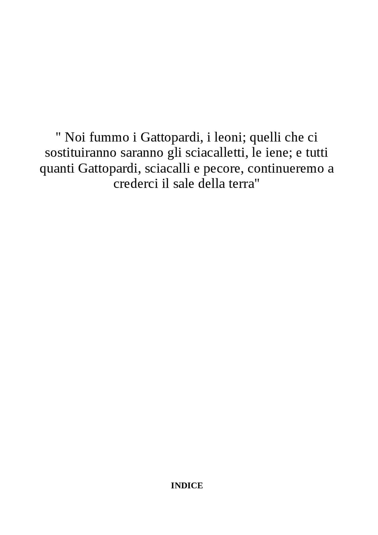 Appunti Gattopardo Sicilia Docsity