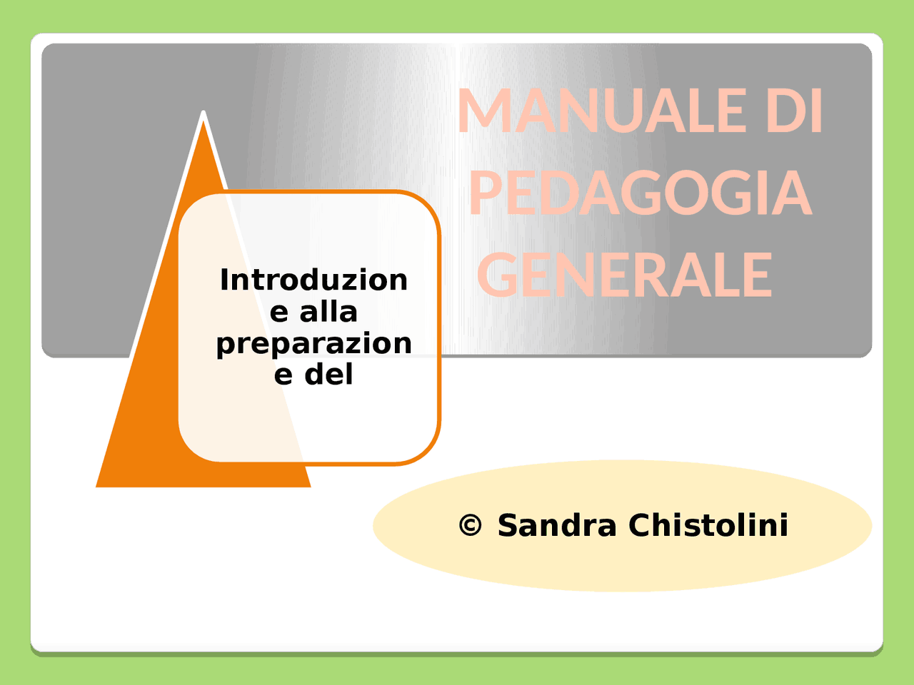 Manuale Di Pedagogia Docsity