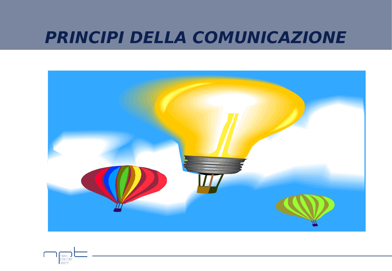I Principi Della Comunicazione Docsity