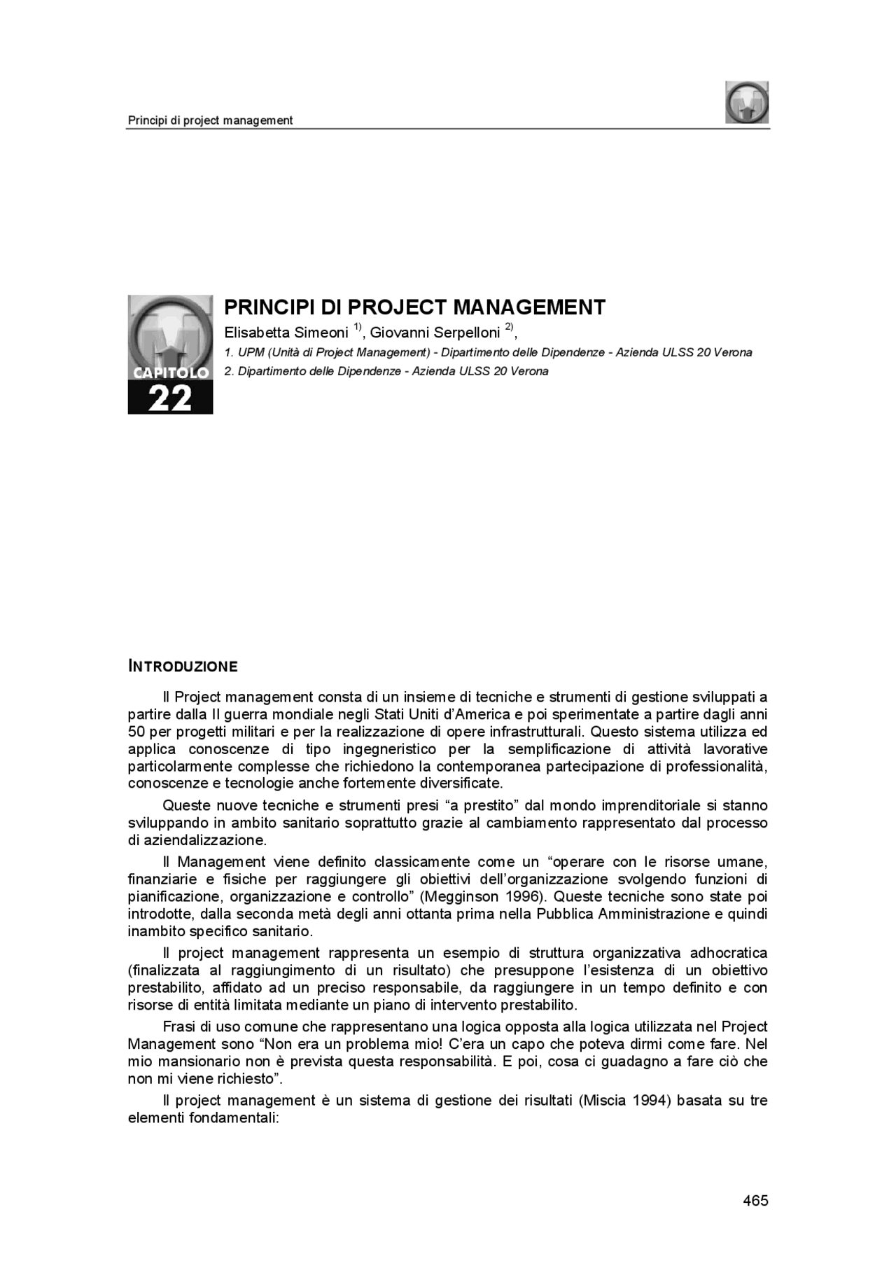 Principi Di Project Management Slide Di Project Management Docsity