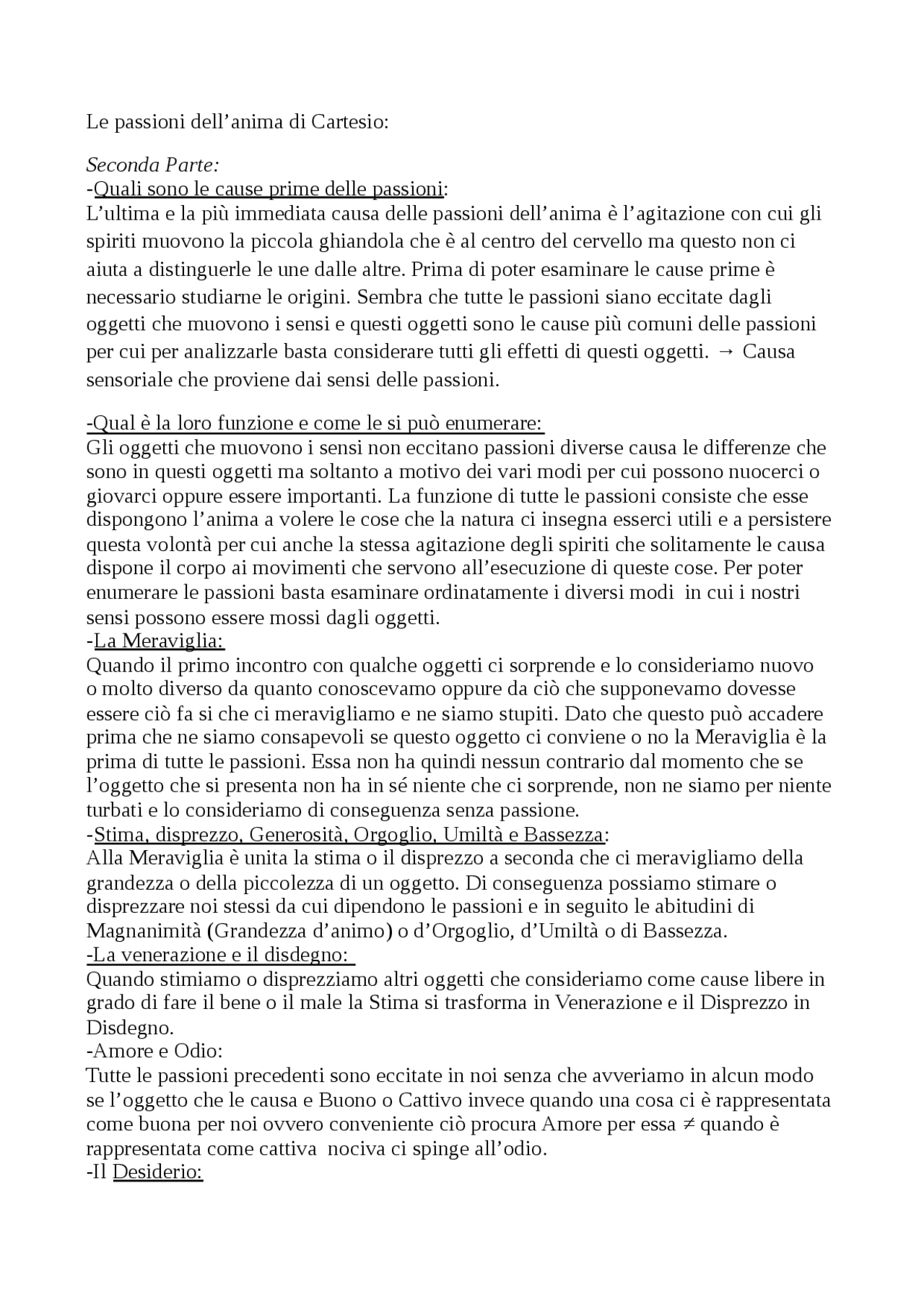Le Passioni Dellanima Docsity