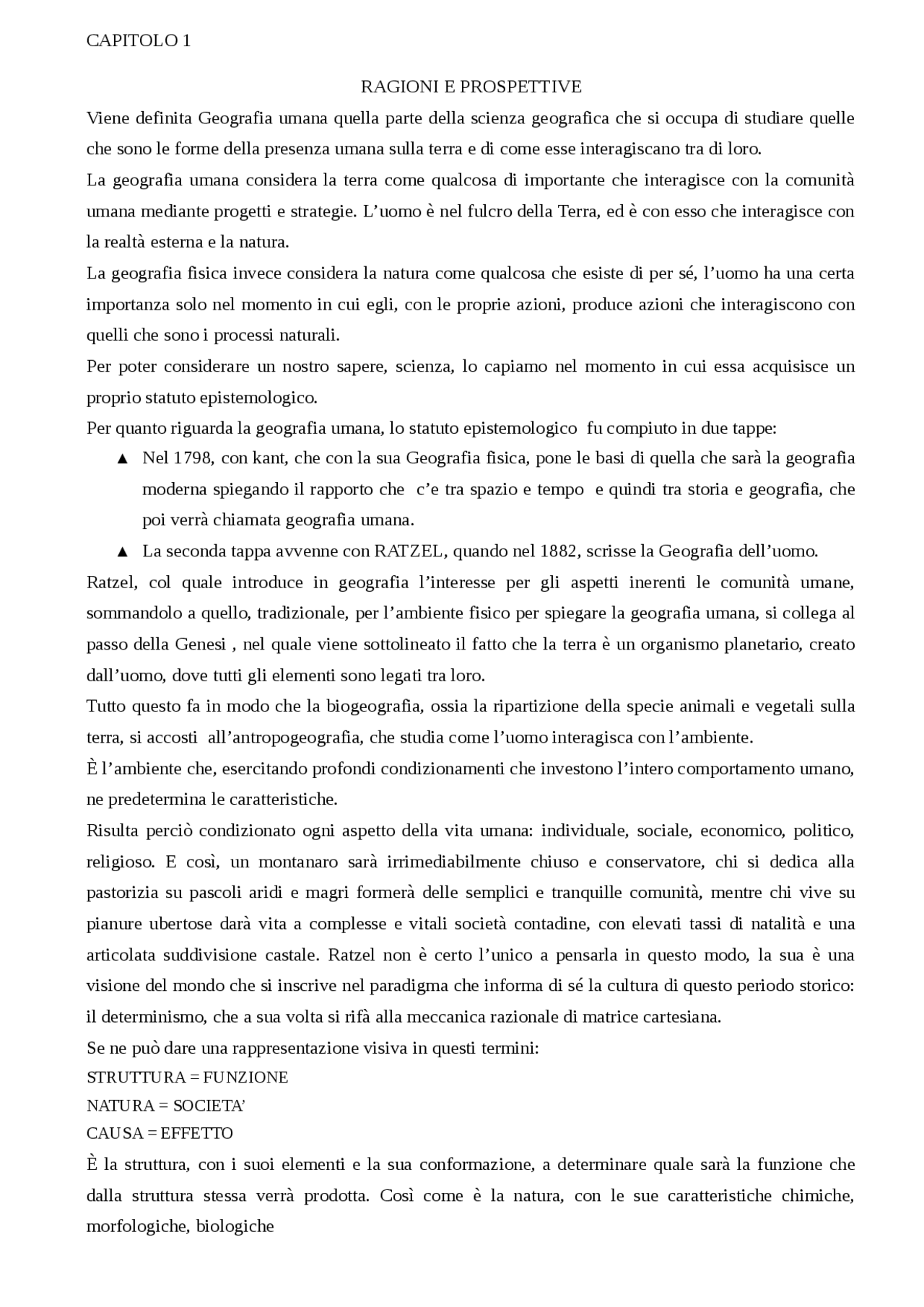 Geografia Umana Teoria E Prassi Docsity