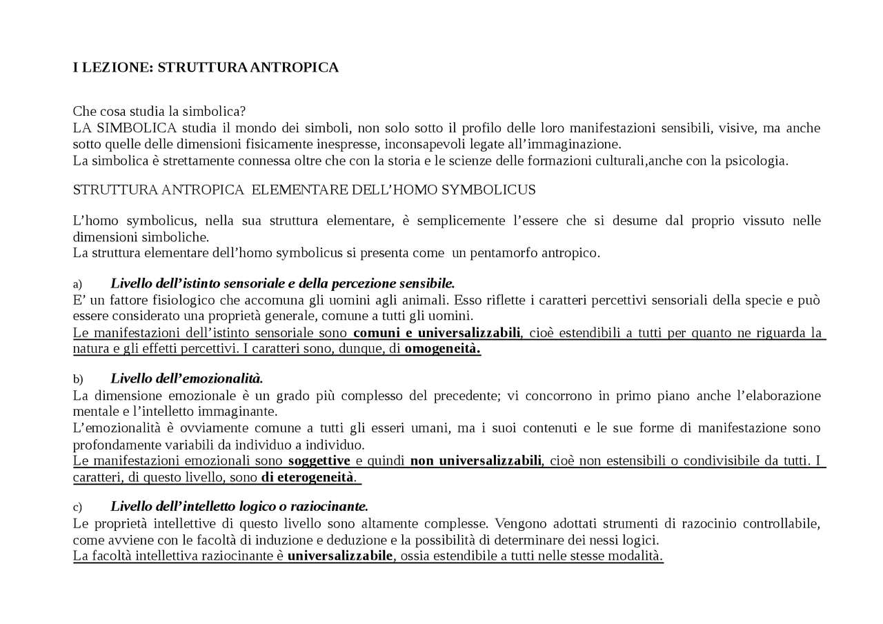 Simbolica del sacro di Giulio Maria Chiodi - Docsity