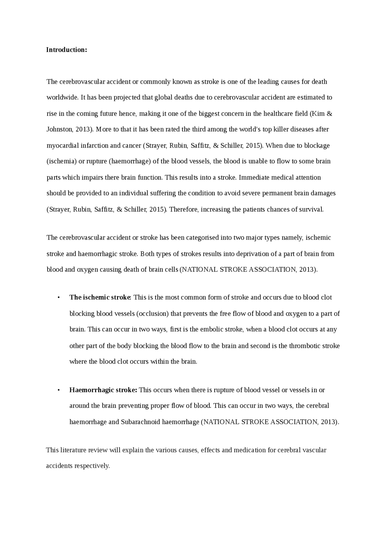 Cardiovascular Disease Stroke Docsity