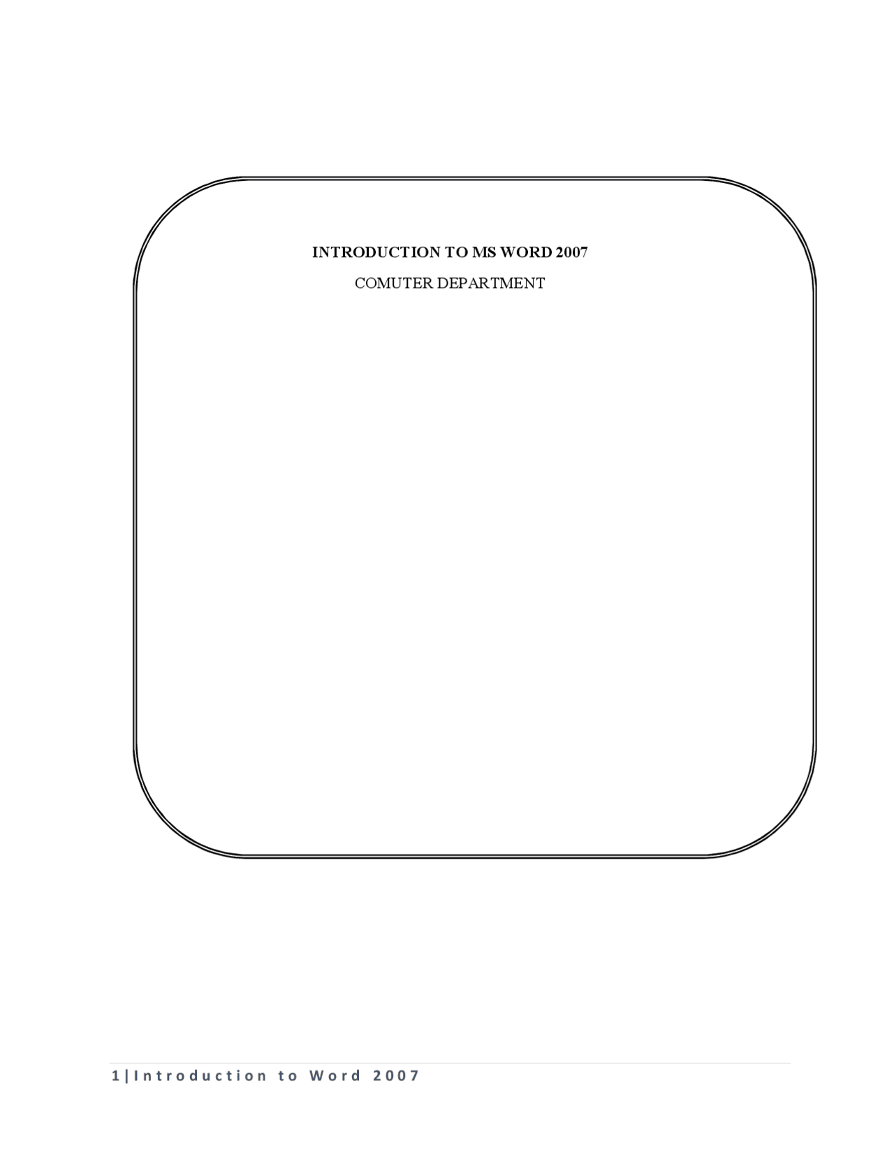 Microsoft word 2007 lectures notes tz - Docsity