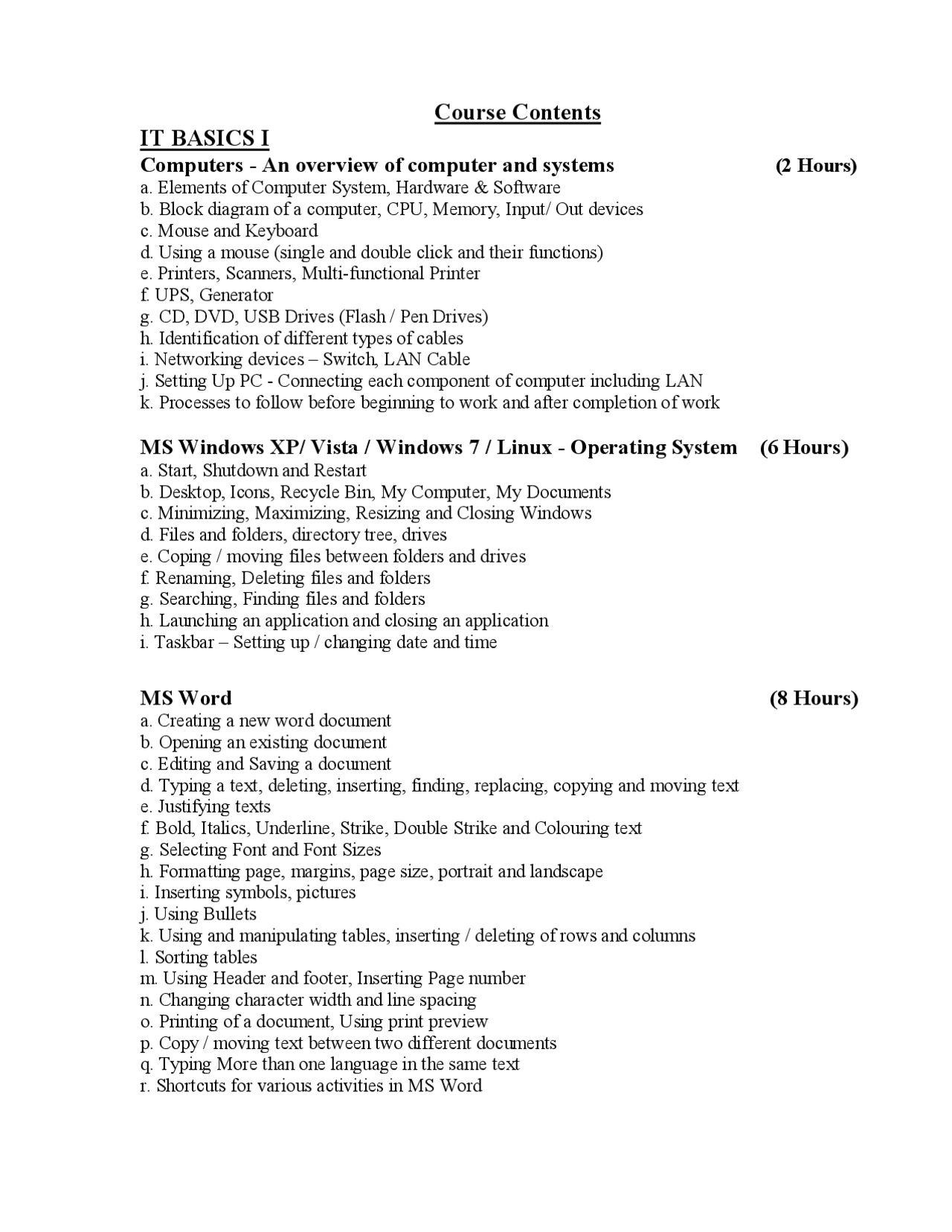 Be well in computer guidelines - Docsity