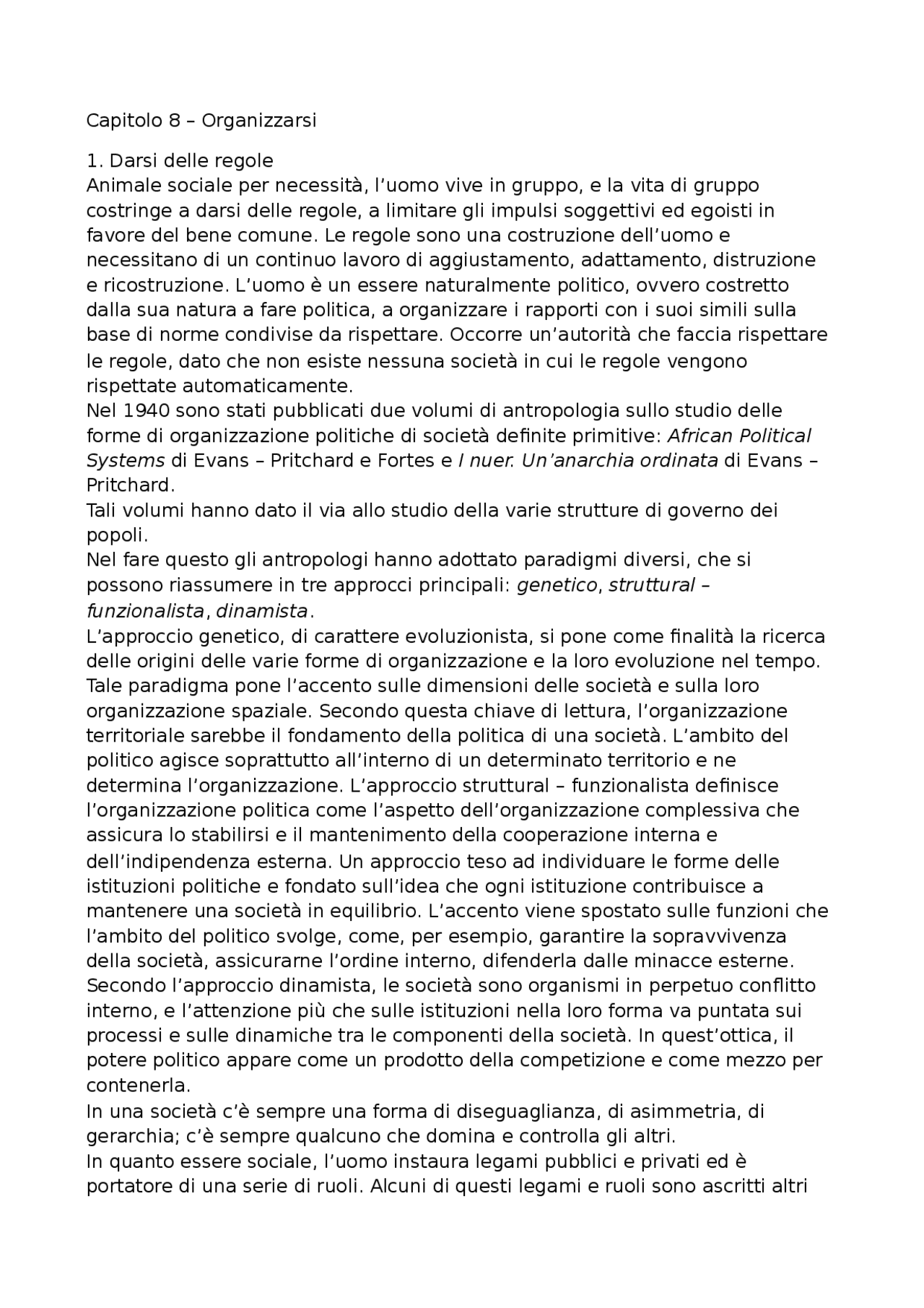 Il Primo Libro Di Antropologia Marco Aime Docsity