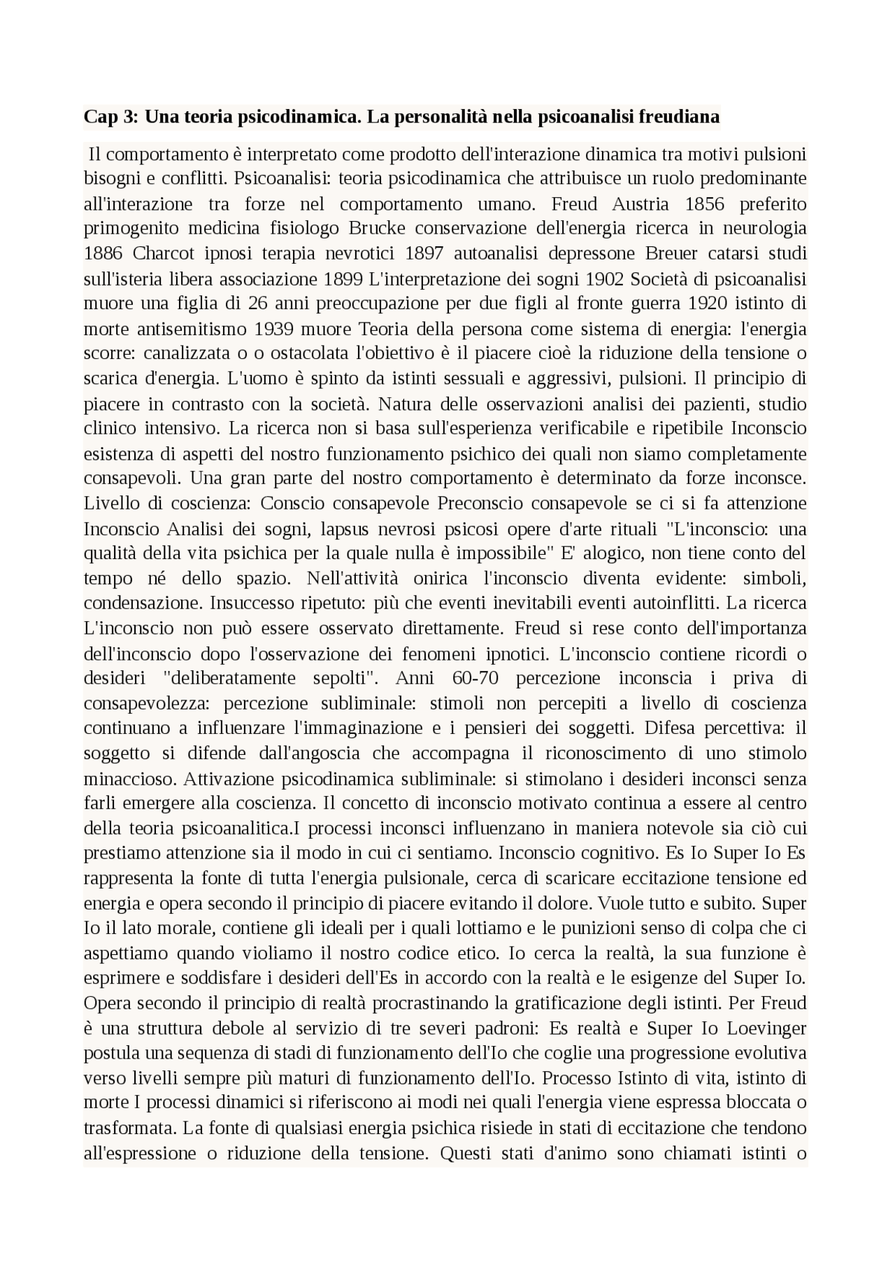 La Scienza Della Personalità Docsity