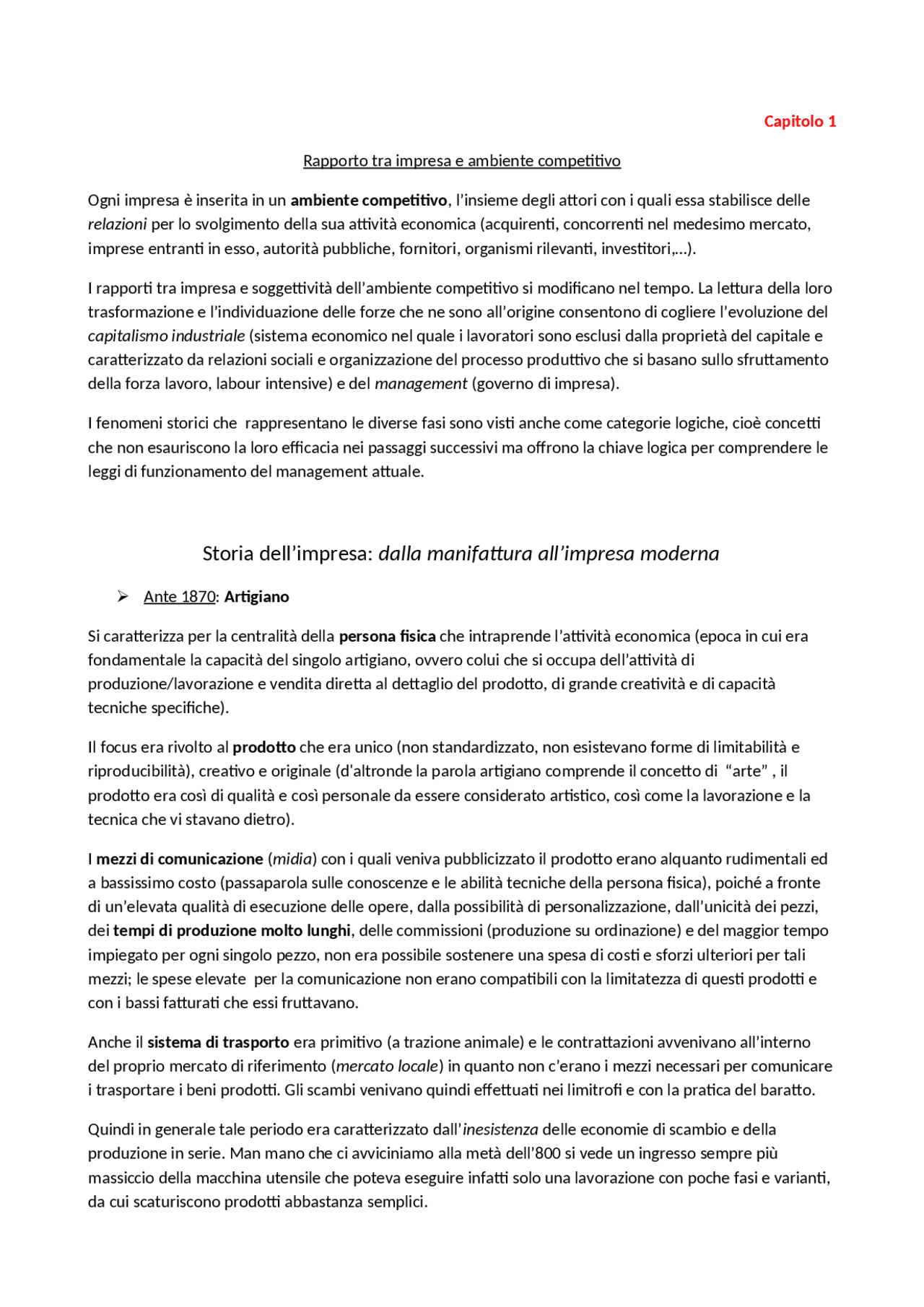 Management Riassunti E Appunti Docsity