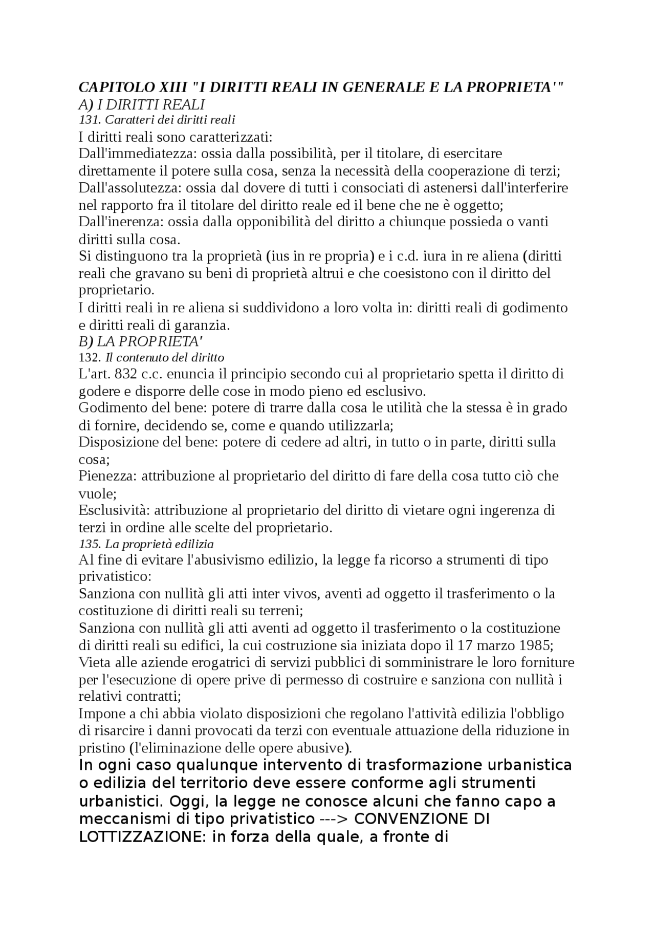 Diritti Reali Universita Sapienza Docsity