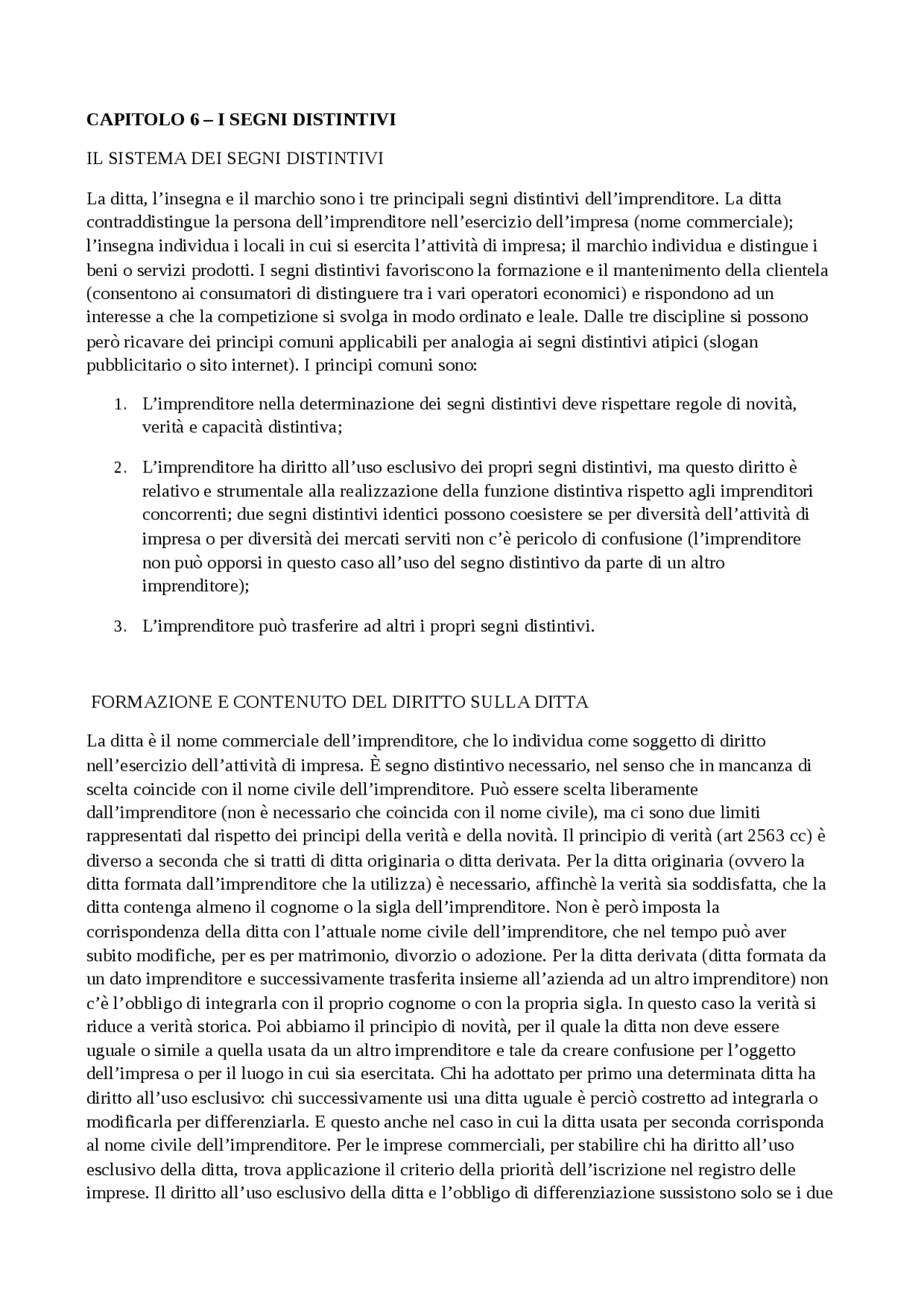 Diritto Commerciale Docsity