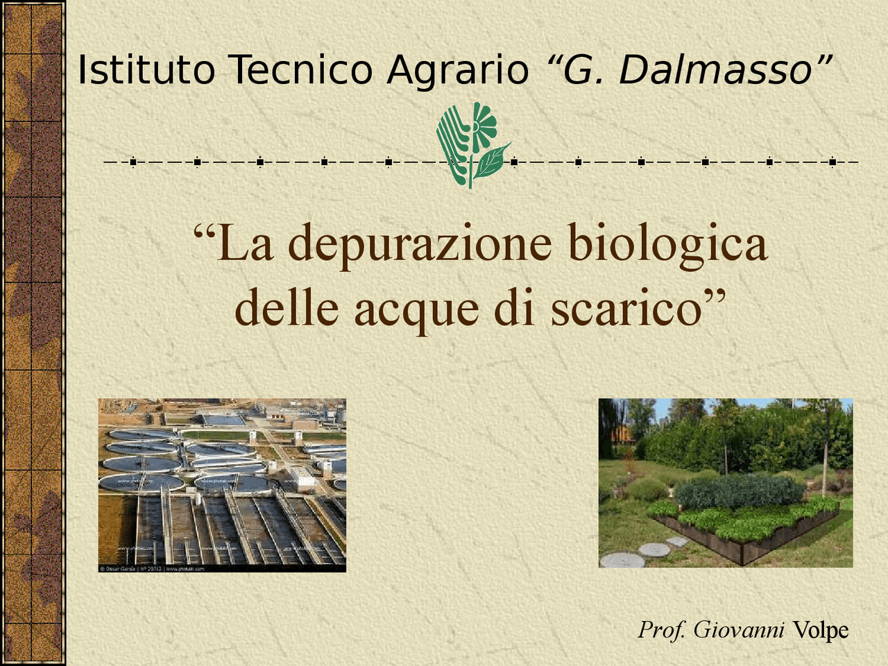 LA DEPURAZIONE DELLE ACQUE DI SCARICO - Docsity
