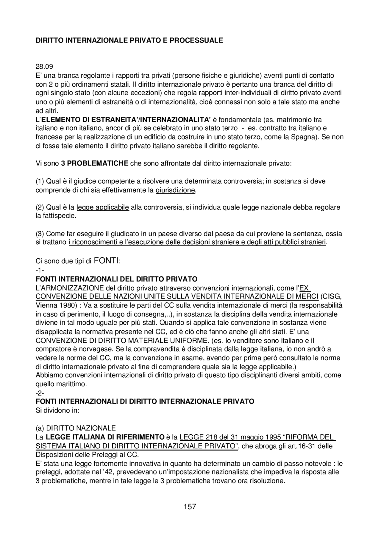 Appunti Diritto Internazionale Processuale E Privato Docsity