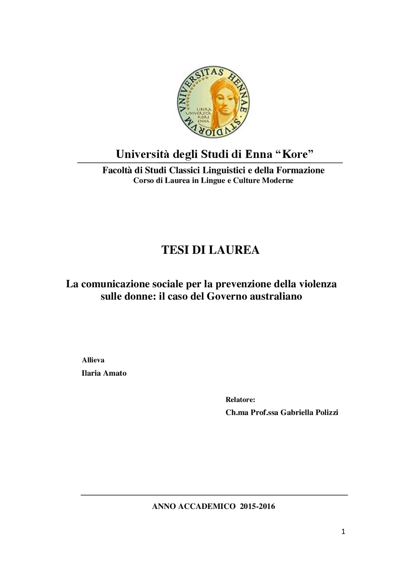 Violenza Sulle Donne Docsity