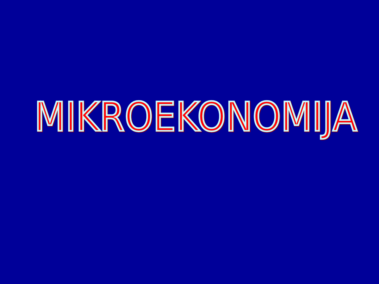 Mikroekonomija Tržište Rezime Predlog Ekonomija Docsity
