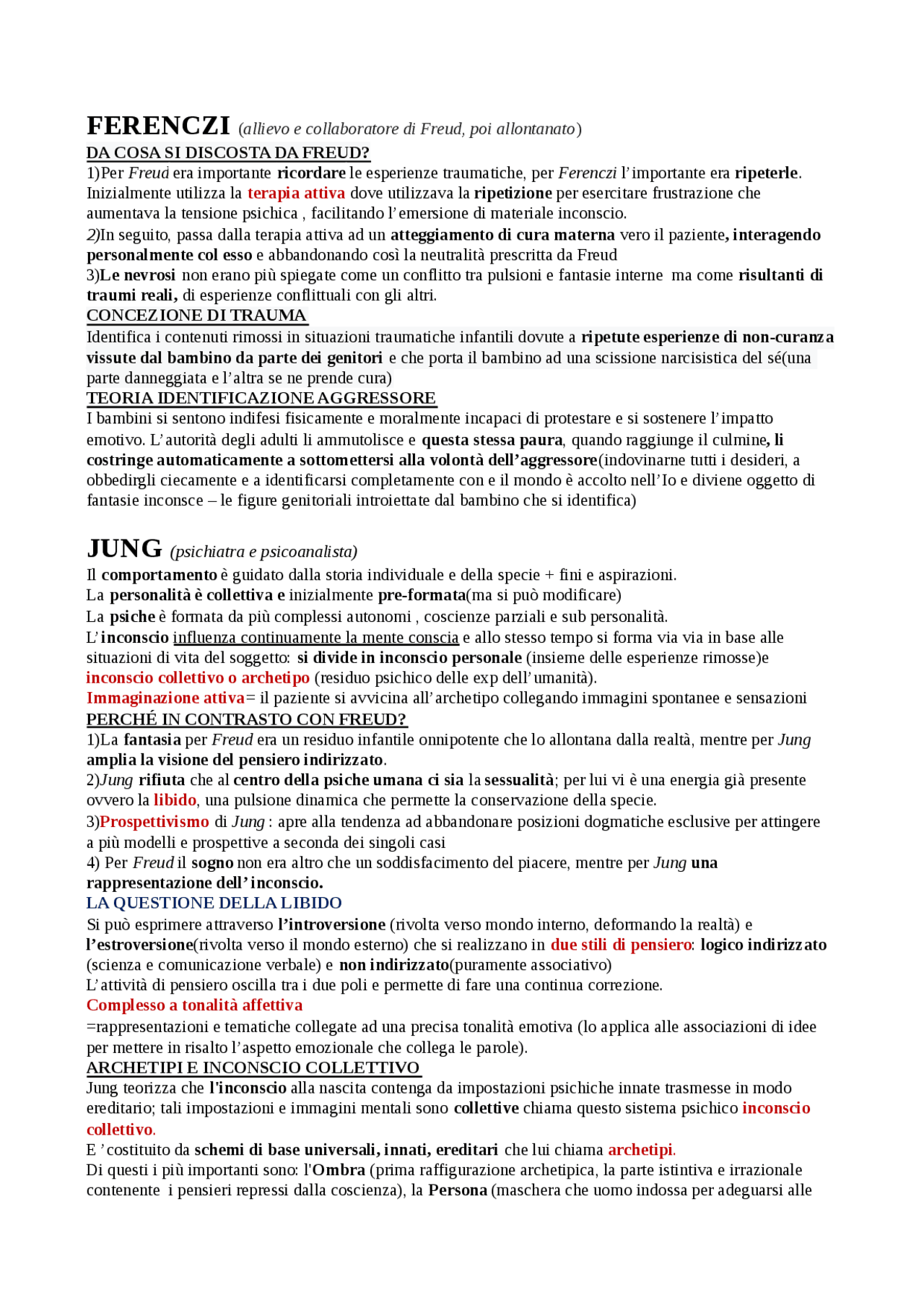 Manuale Di Psicologia Dinamica Docsity