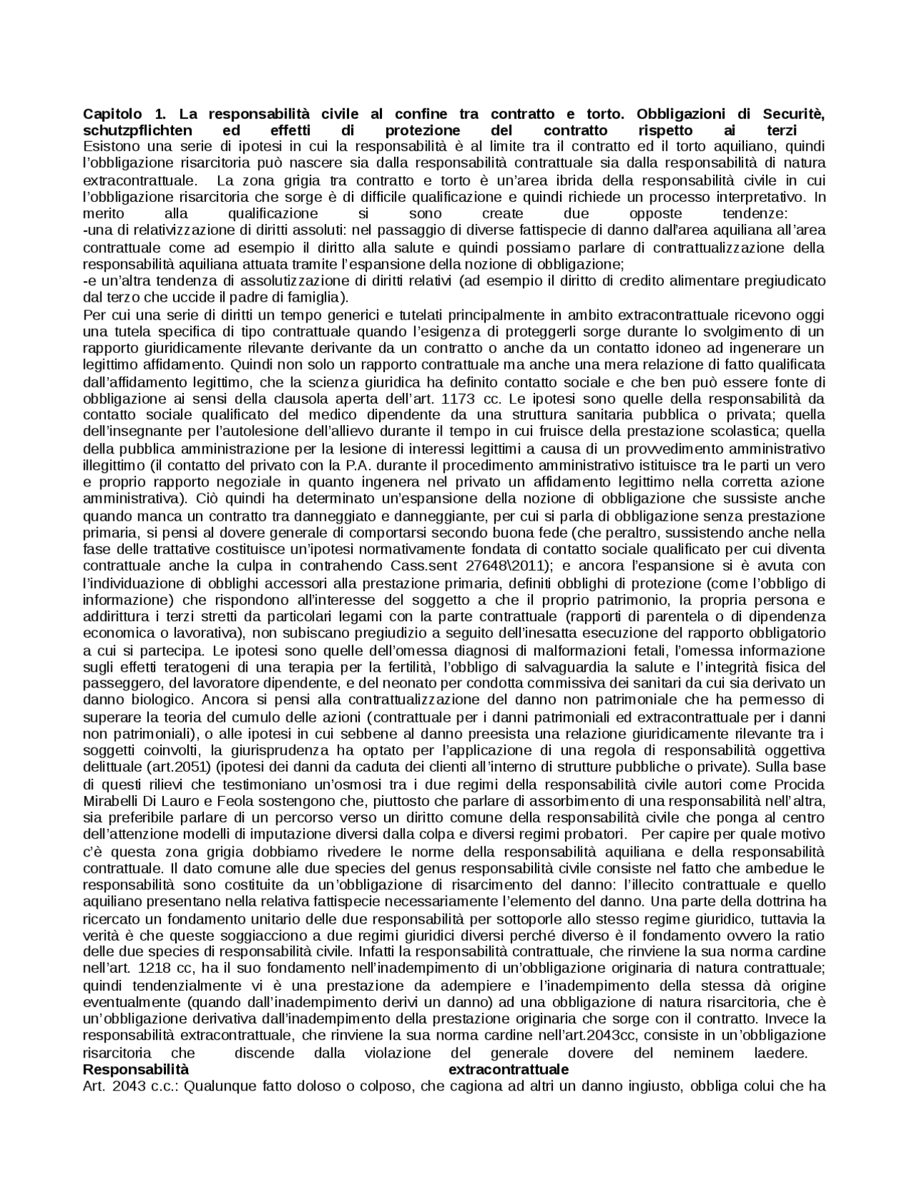 Responsabilità Civile Docsity