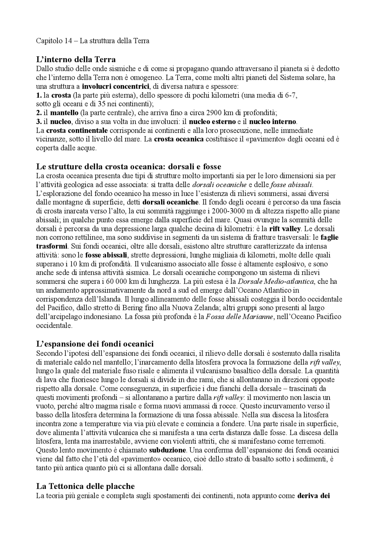 Geografia Scienze Della Terra Docsity