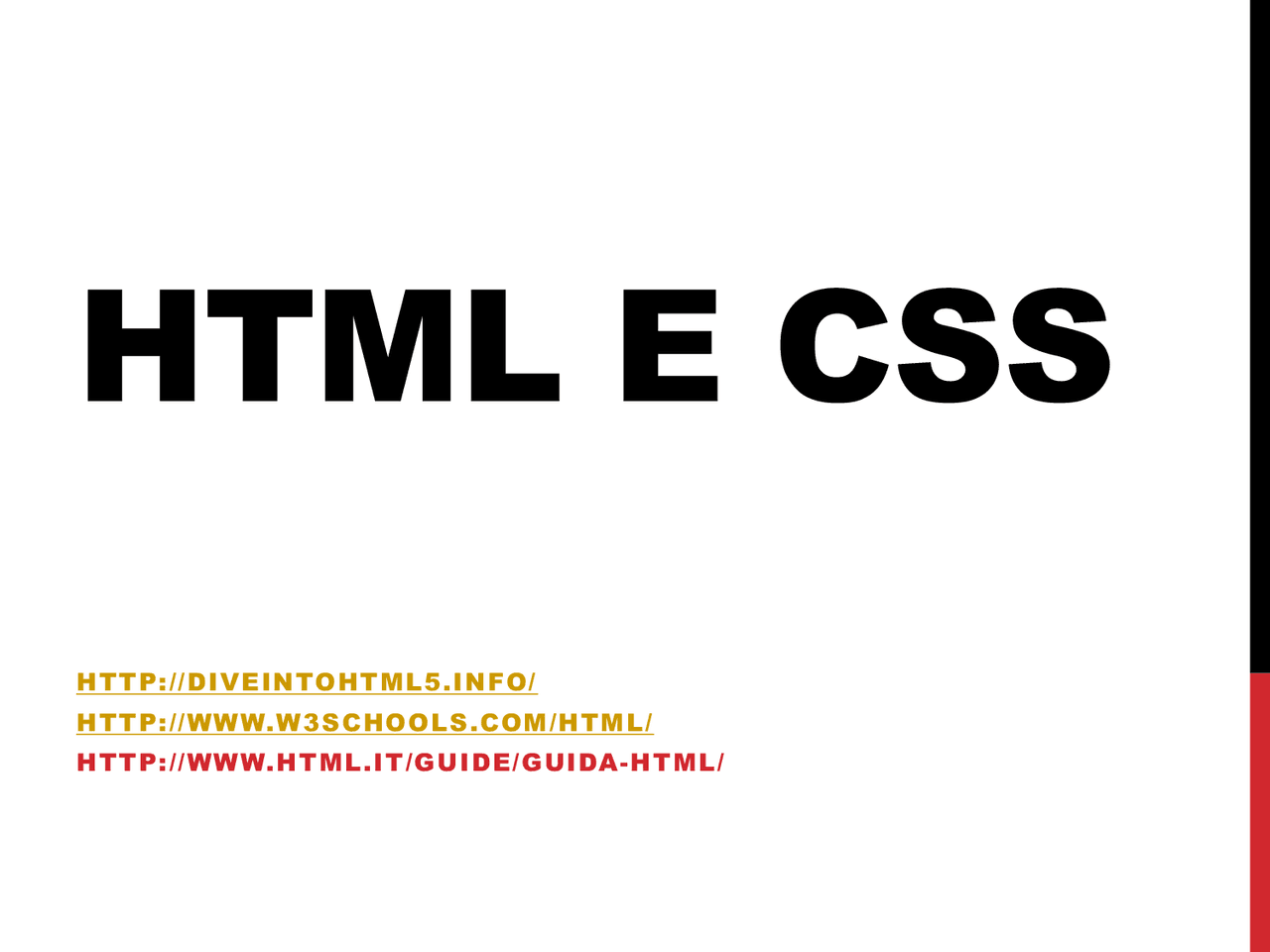 Html5 E Css Riassunto Docsity