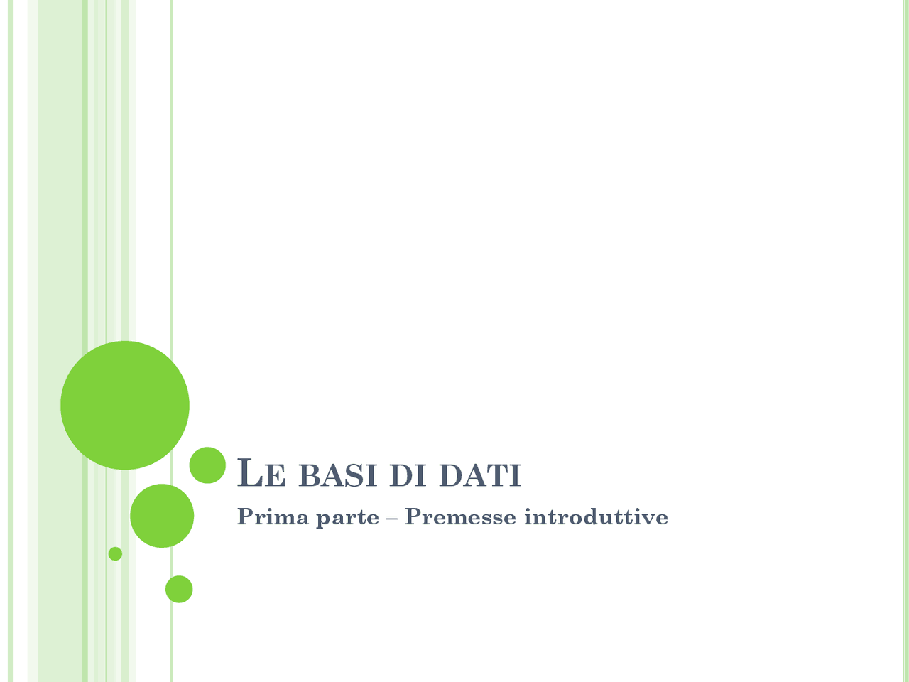 Base Di Dati Database E Dbms Docsity