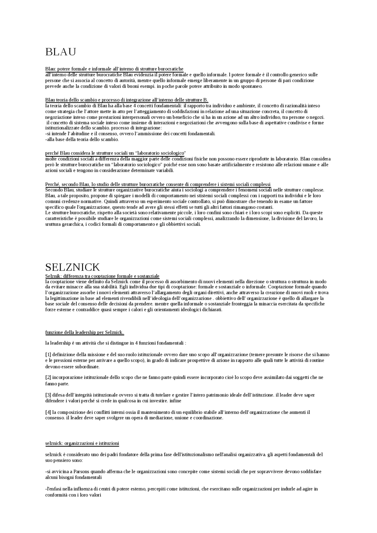 Sociologia Generale Primo Anno Docsity