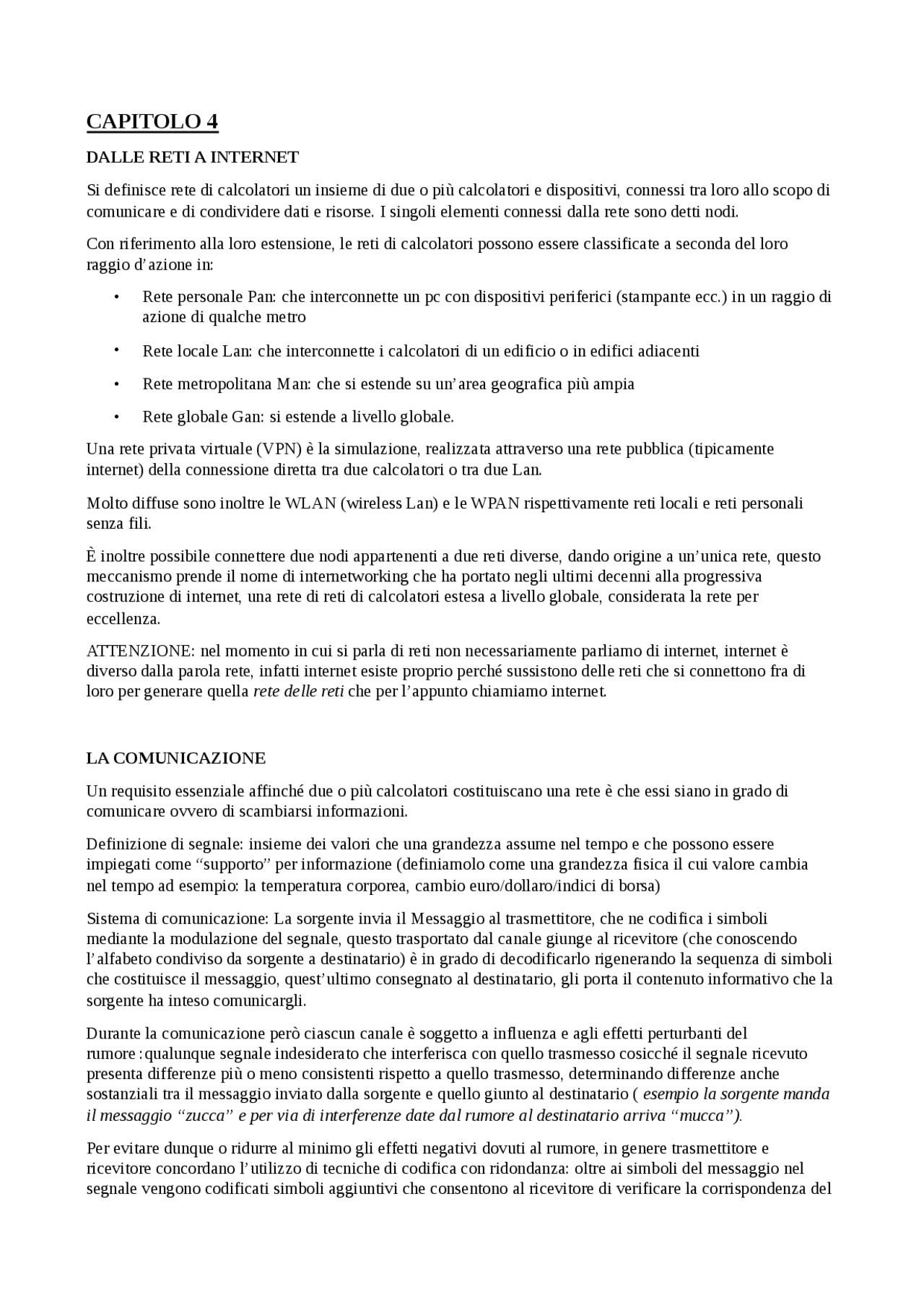 Riassunto Capitoli 4 5 Docsity