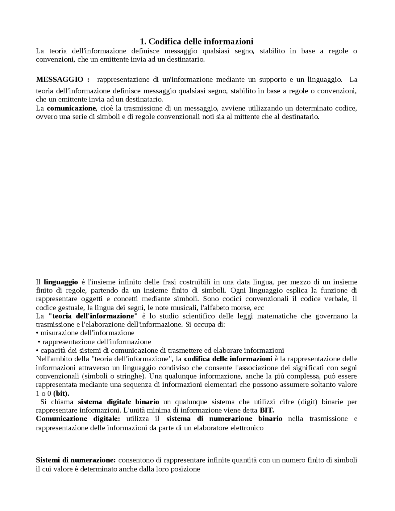 Informatica, struttura e funzionamento del computer - Docsity