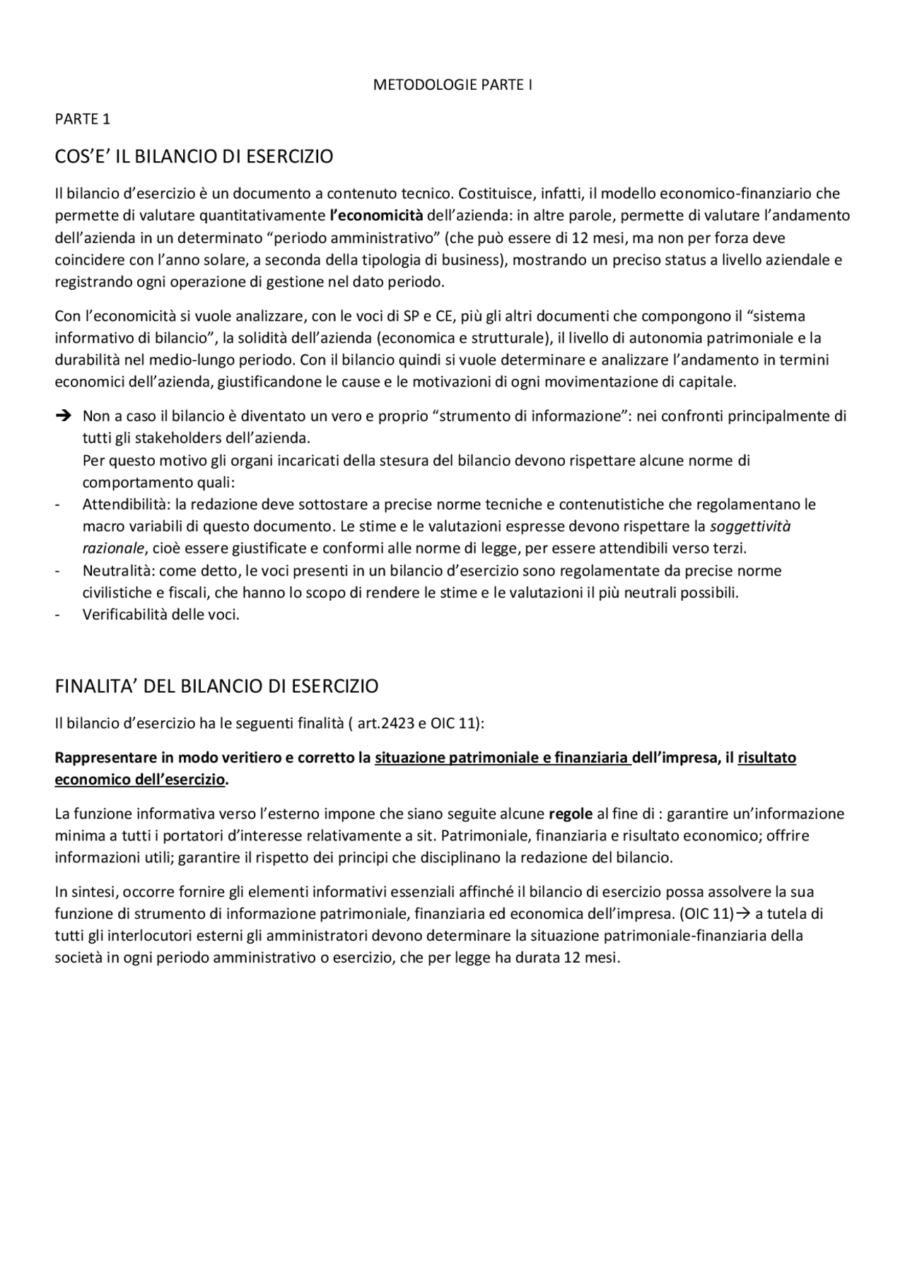 Metodologie E Determinazioni Quantitative Docsity