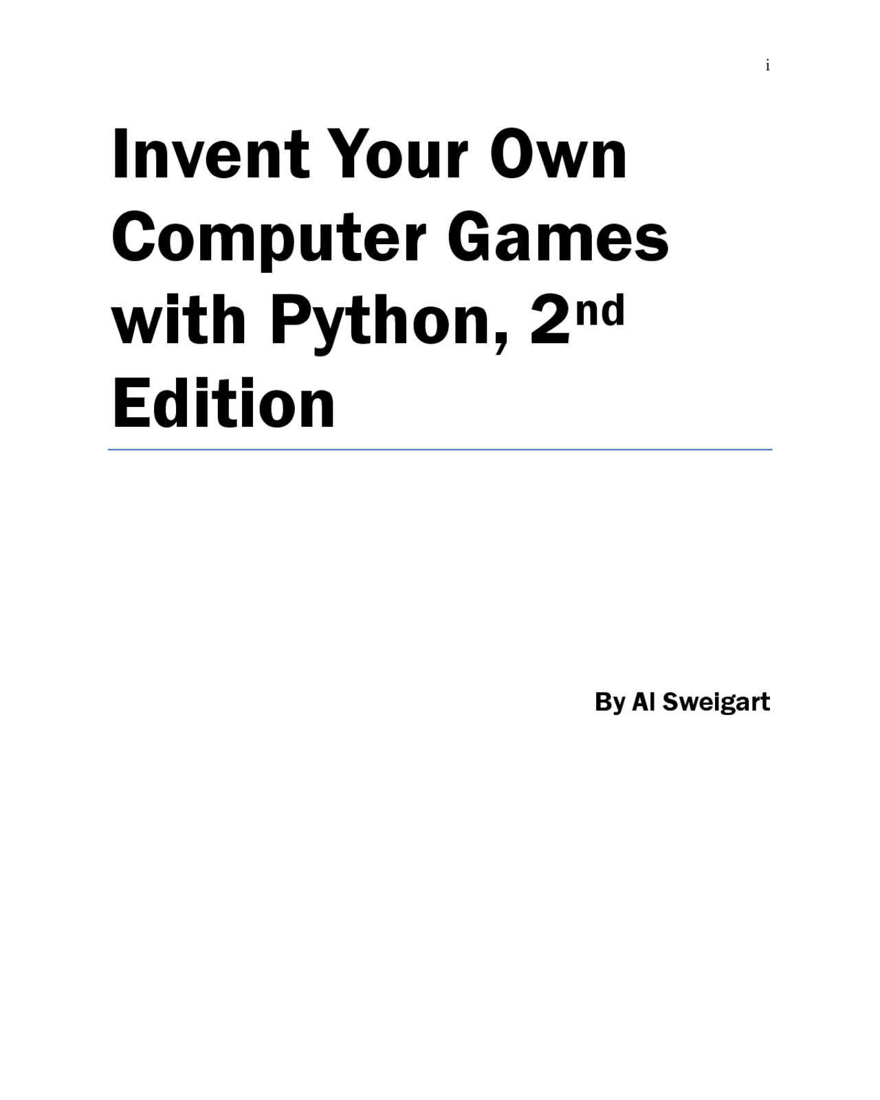 Invent With Python Programing Language Docsity